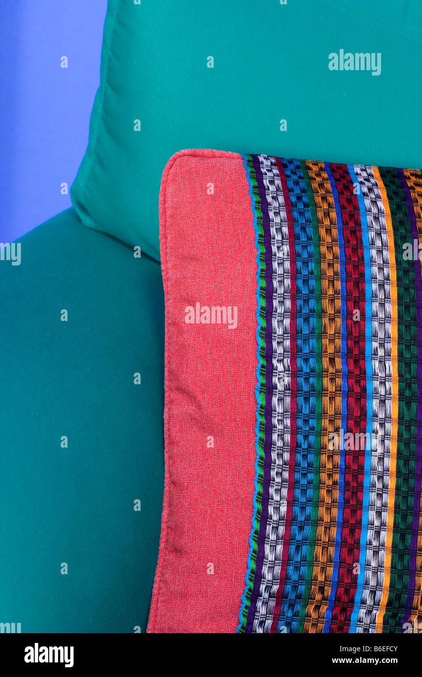 Brightly colored fabric in San Miguel de Allende, Mexico Stock Photo ...