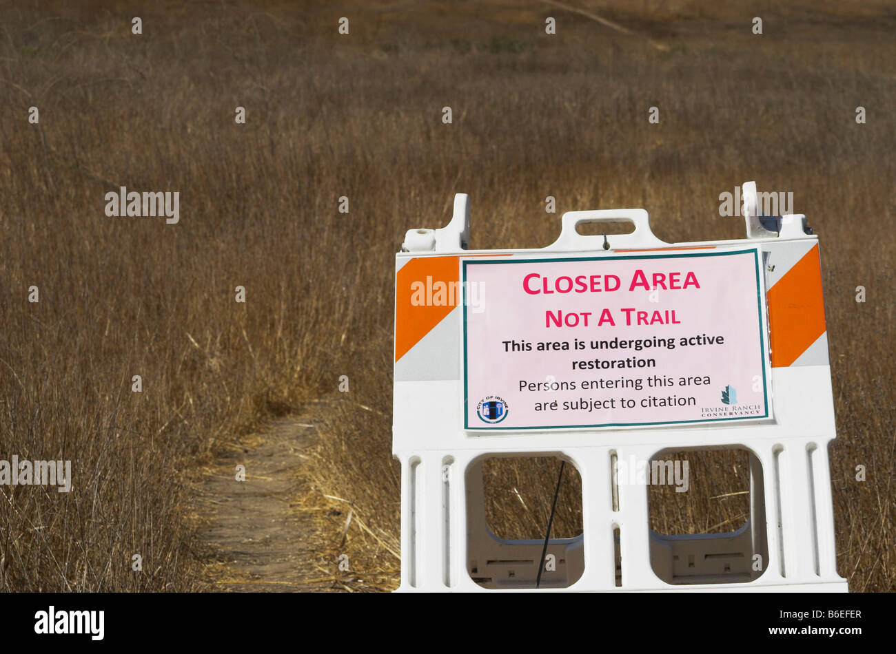Area closed for restoration Stock Photo - Alamy