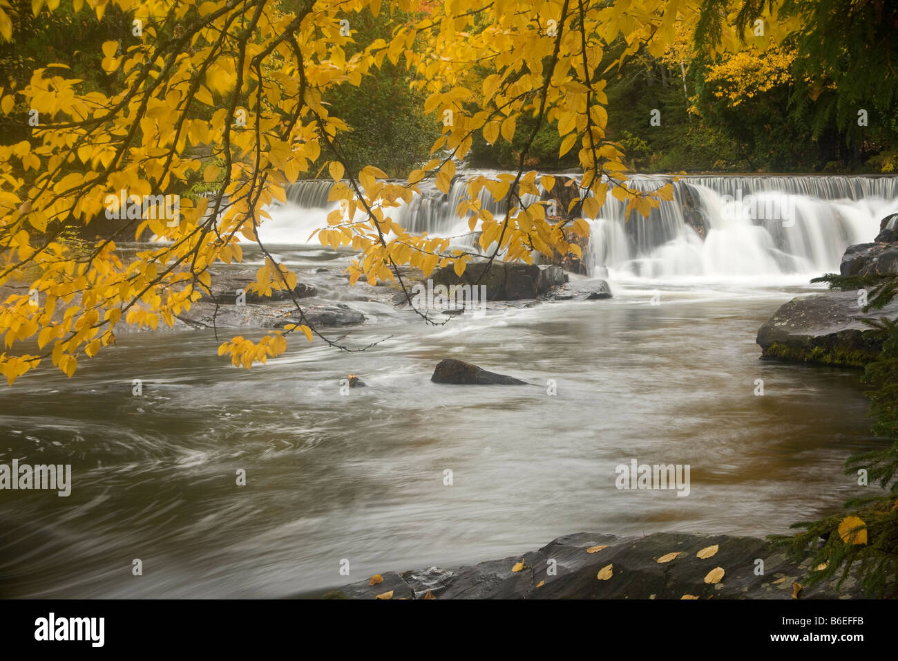 MICHIGAN - Upper Bond Falls on the Ontonagon River in Bond Falls State ...