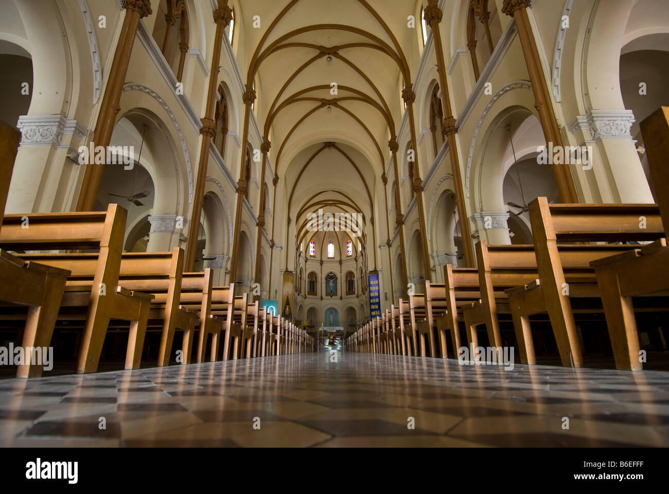 Inside the Notre Dame Cathedral in Saigon Stock Photo - Alamy