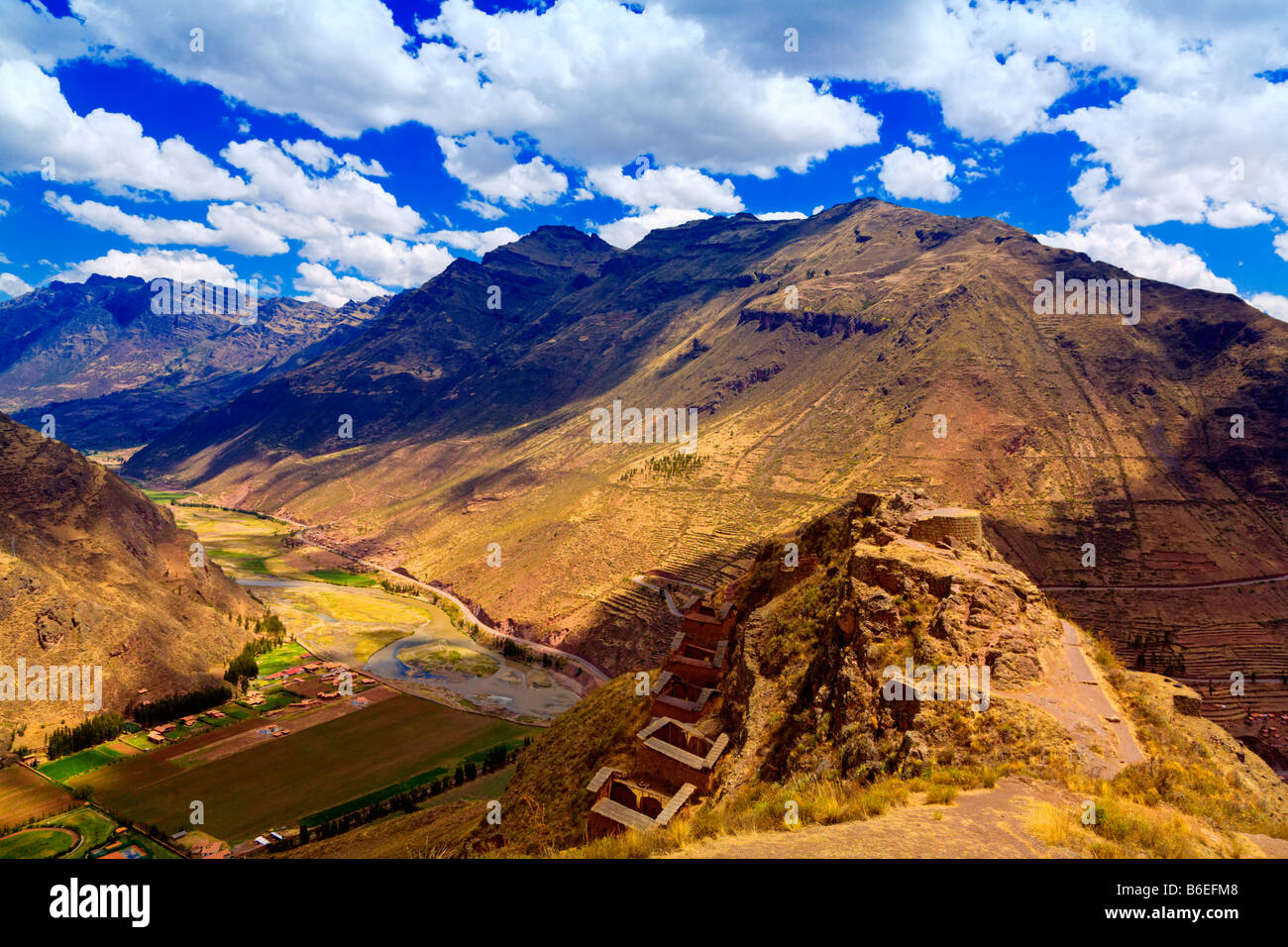 Sacred Valley and Urubamba River Stock Photo - Alamy