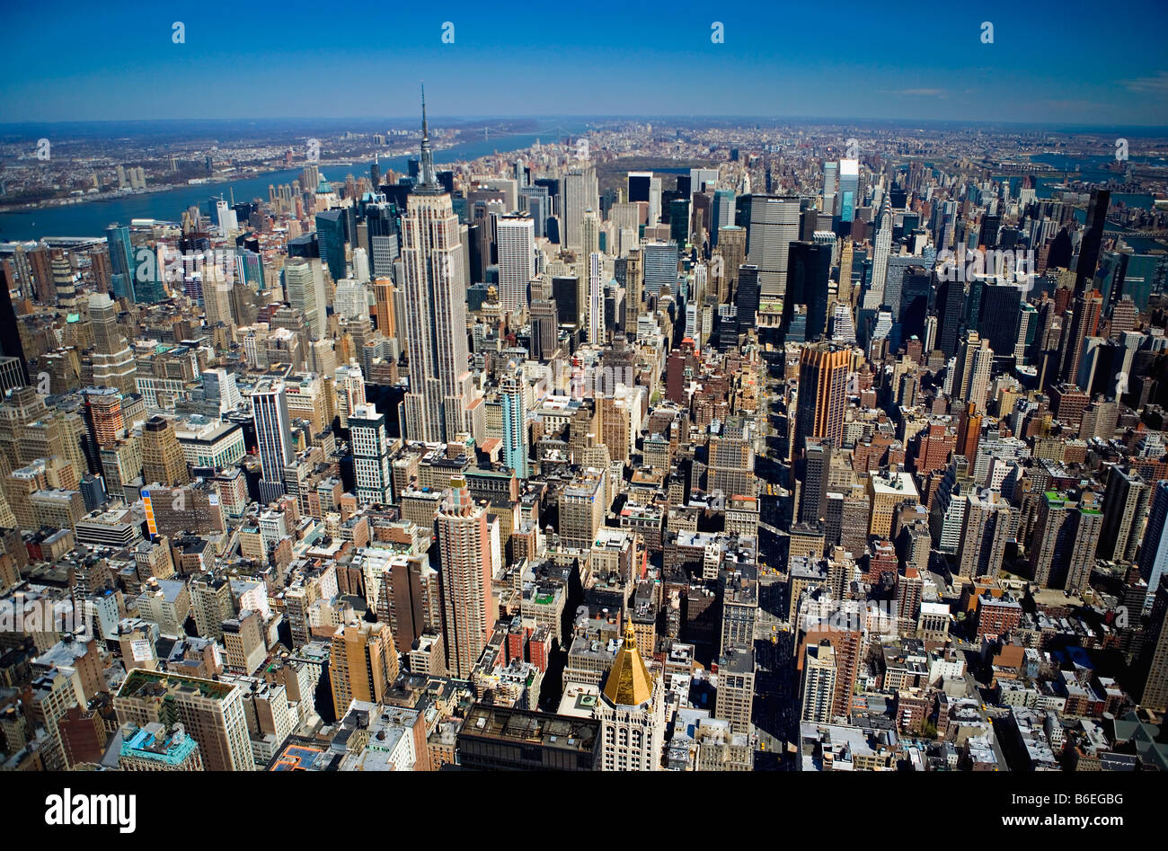 USA, New York, aerial of Manhattan Stock Photo - Alamy