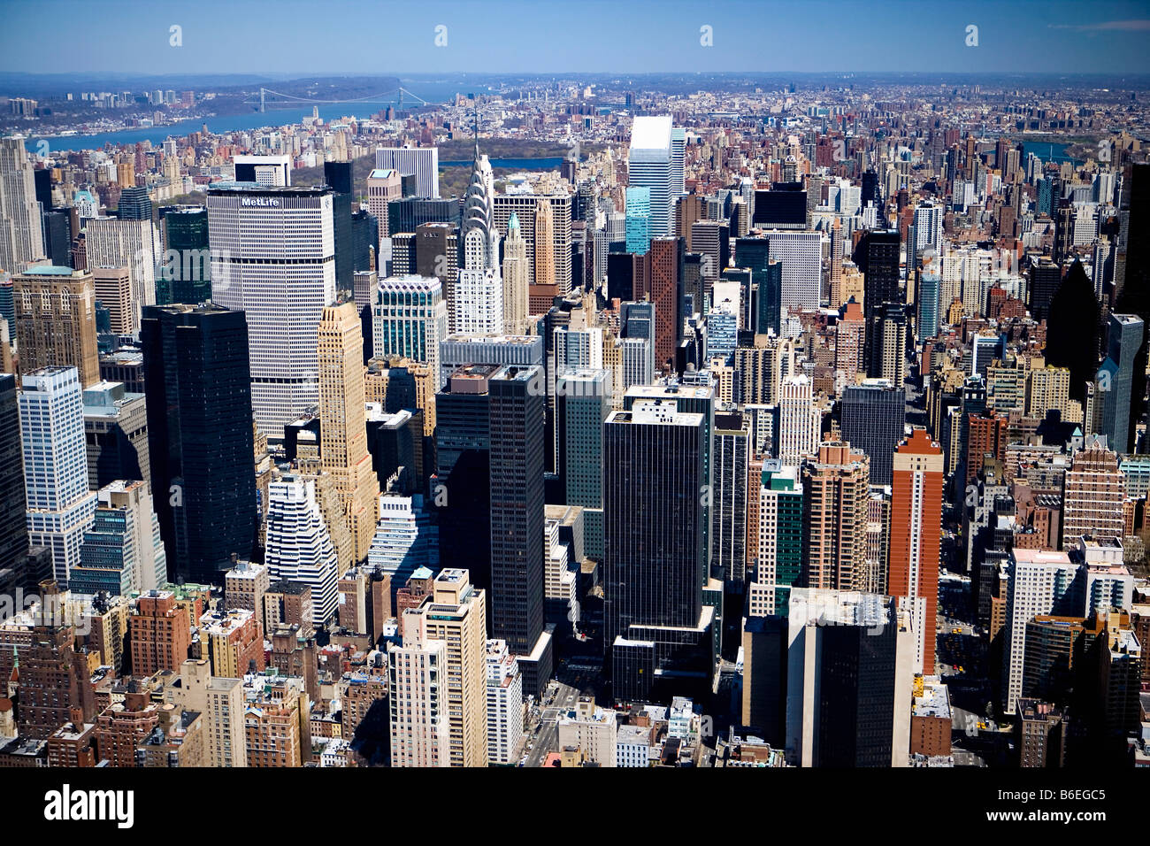 USA, New York, aerial of Manhattan Stock Photo - Alamy