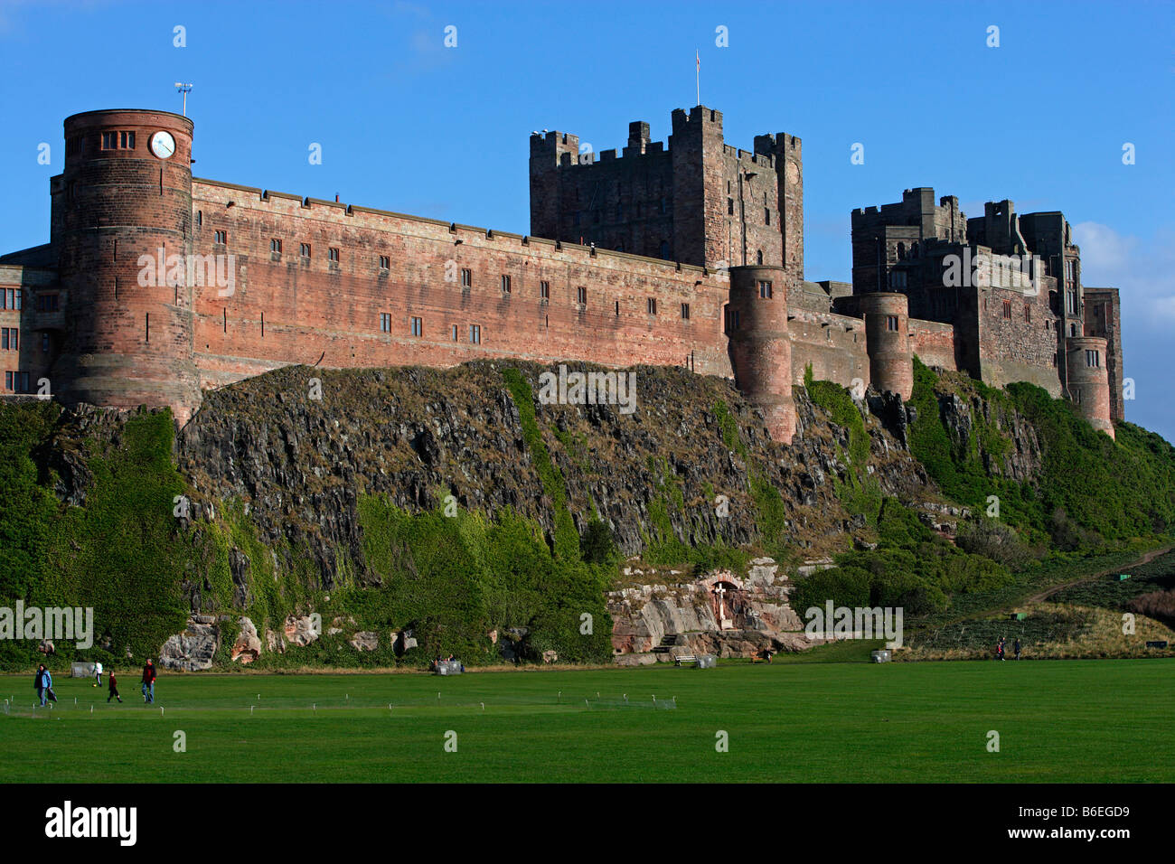Bamburgh Norman castle by the 1st Baron Armstrong Northumberland UK ...
