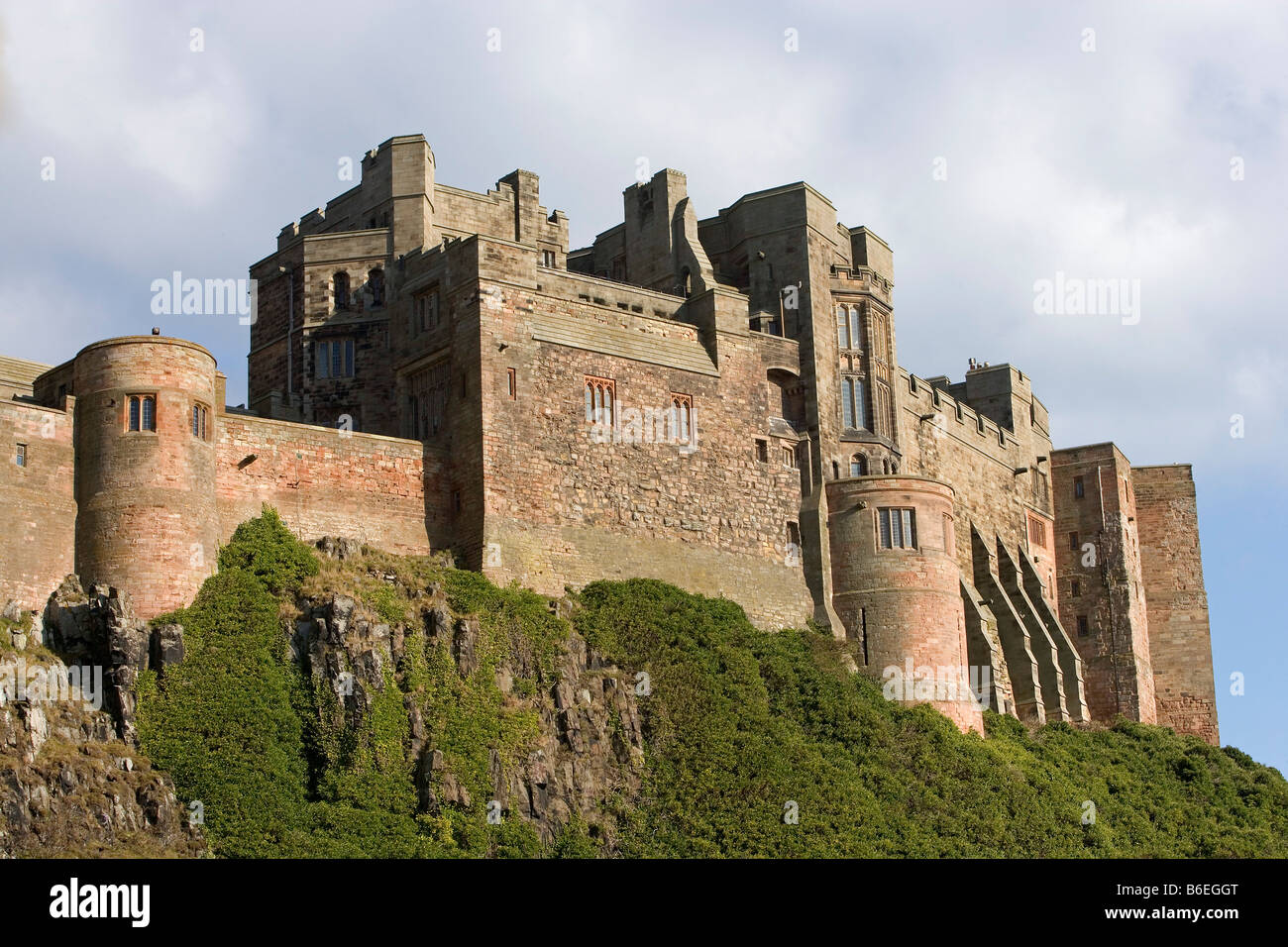 Bamburgh Norman castle by the 1st Baron Armstrong Northumberland UK ...