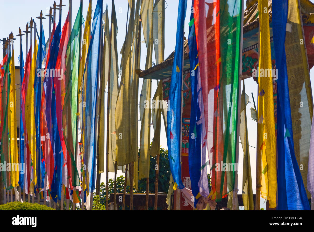 Prayer Flags at Pemayangtsi Monastery, Sikkim, India Stock Photo - Alamy