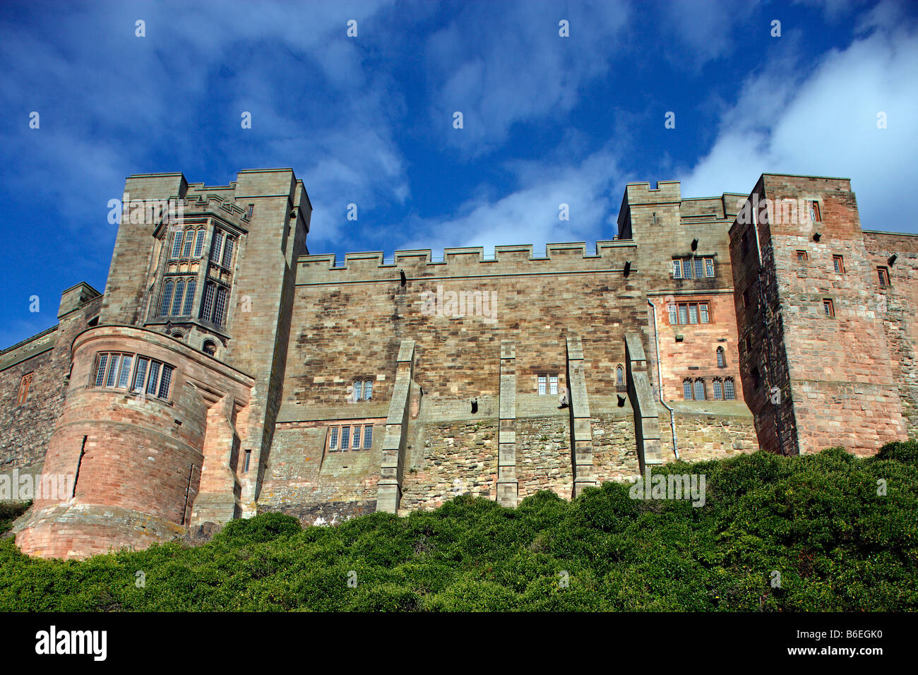 Bamburgh Norman castle by the 1st Baron Armstrong Northumberland UK ...