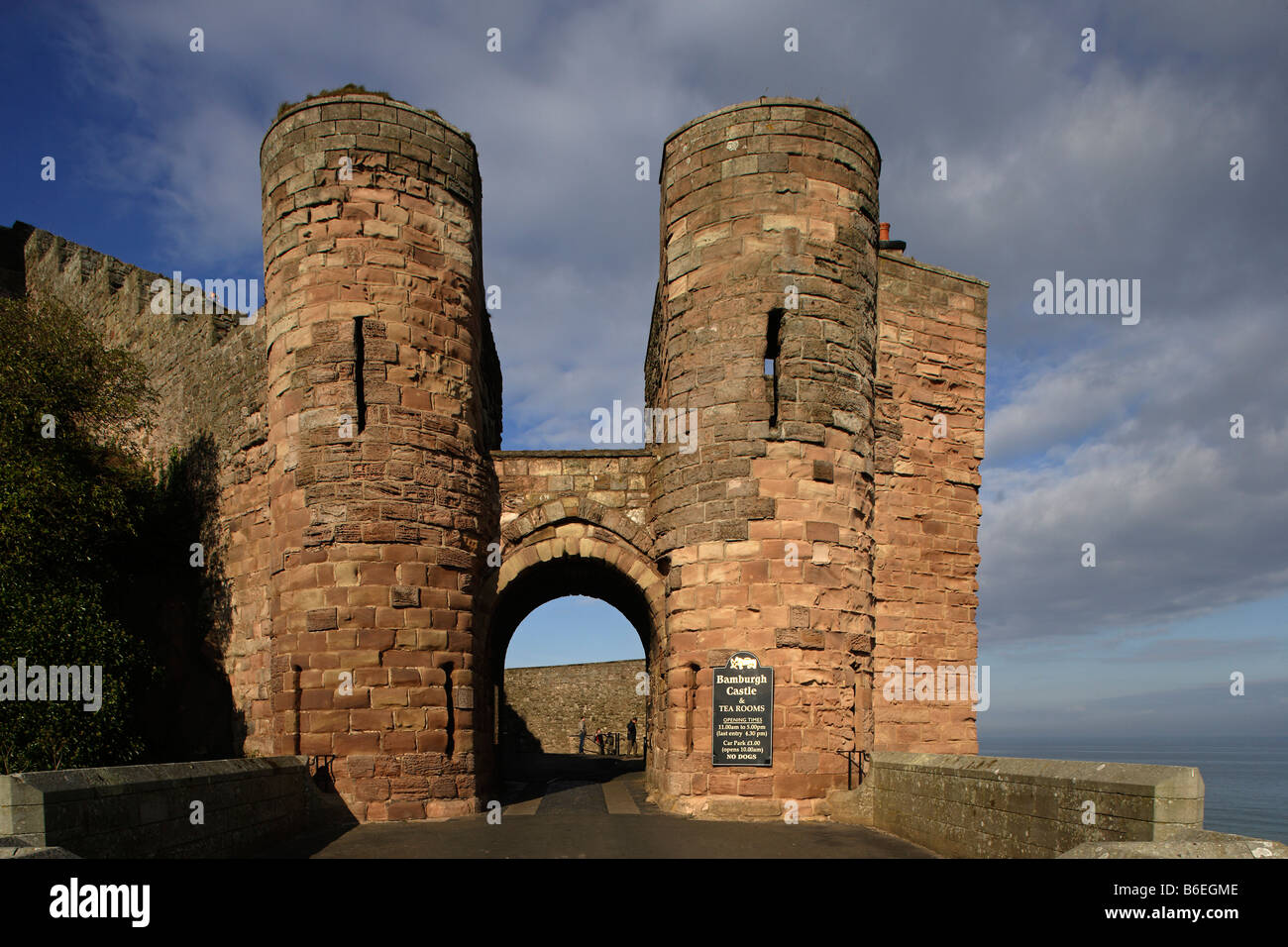 Bamburgh Norman castle by the 1st Baron Armstrong Northumberland UK ...