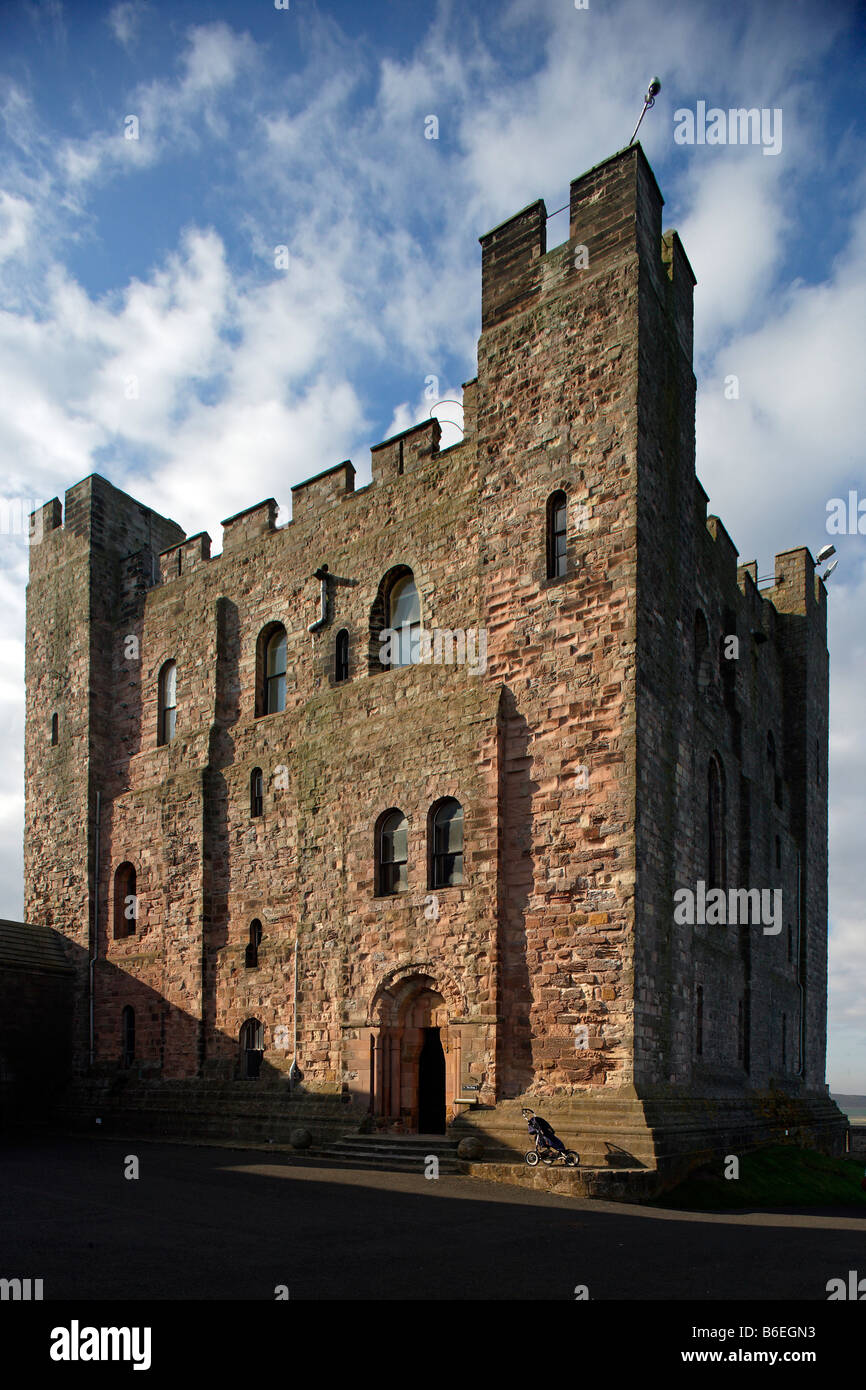 Bamburgh Norman castle by the 1st Baron Armstrong Northumberland UK ...
