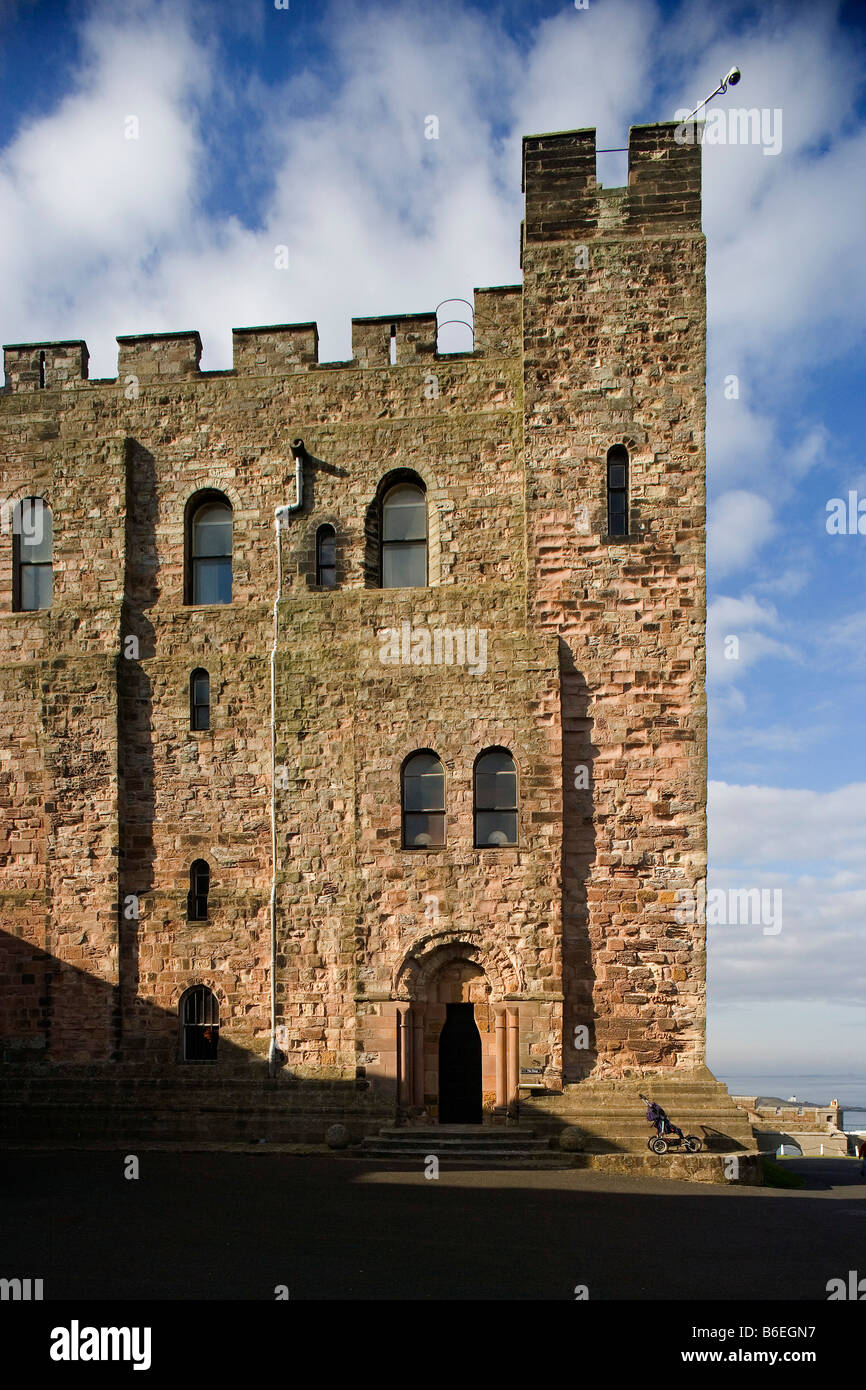 Bamburgh Norman castle by the 1st Baron Armstrong Northumberland UK ...