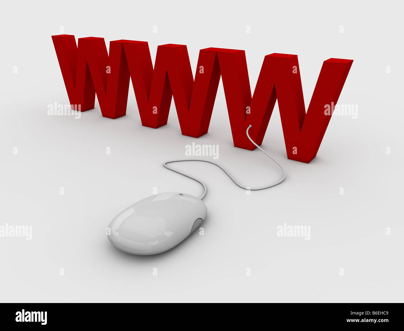 mouse World Wide Web on white background Stock Photo - Alamy