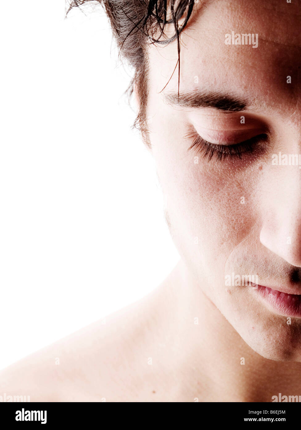 Face of a thoughtful Mediterranean man Stock Photo - Alamy