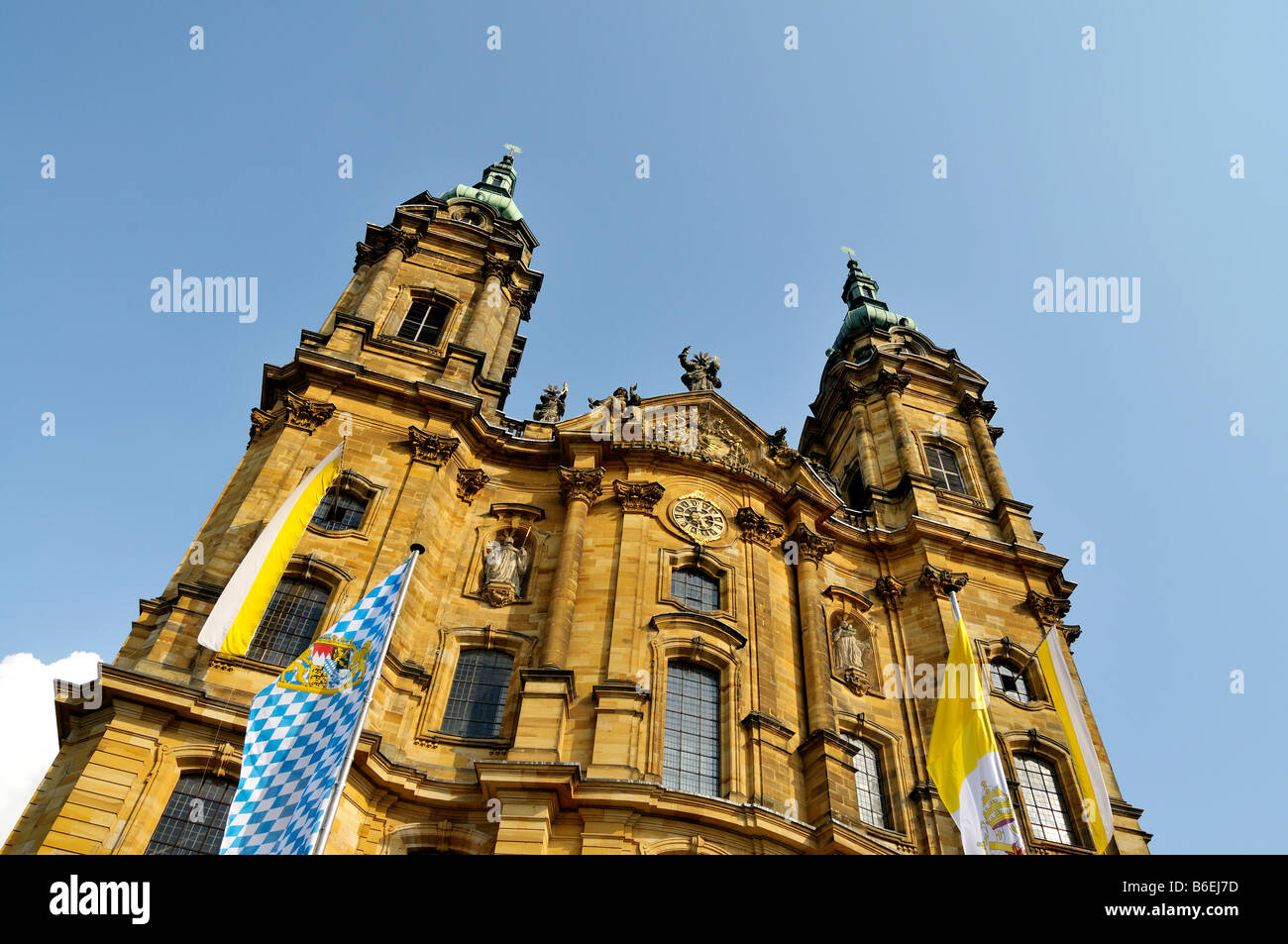 Vierzehnheiligen Basilica, pilgrimage church, south German baroque ...