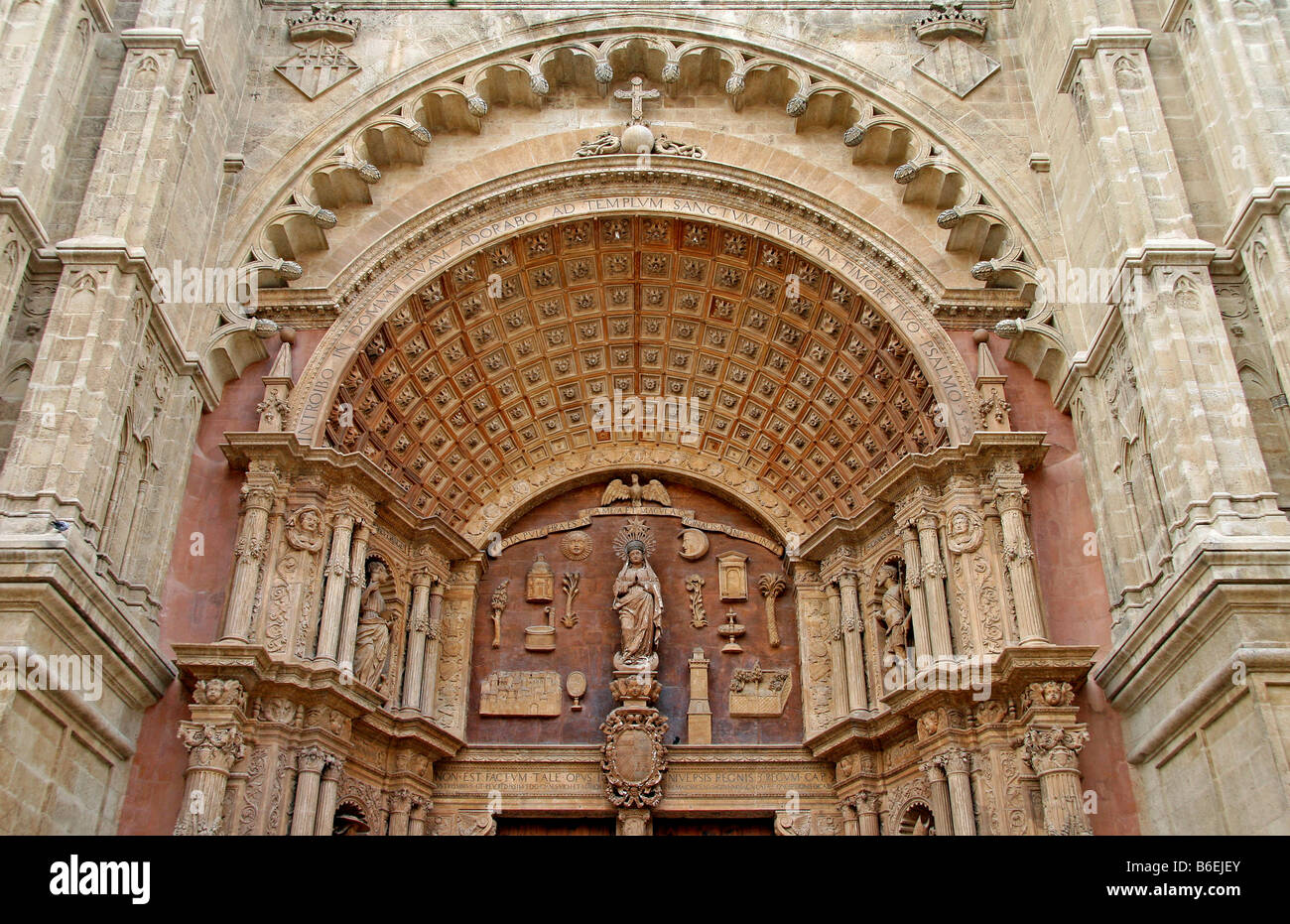 Renaissance main portal, Portal Major, La Seu Cathedral, Palma de ...