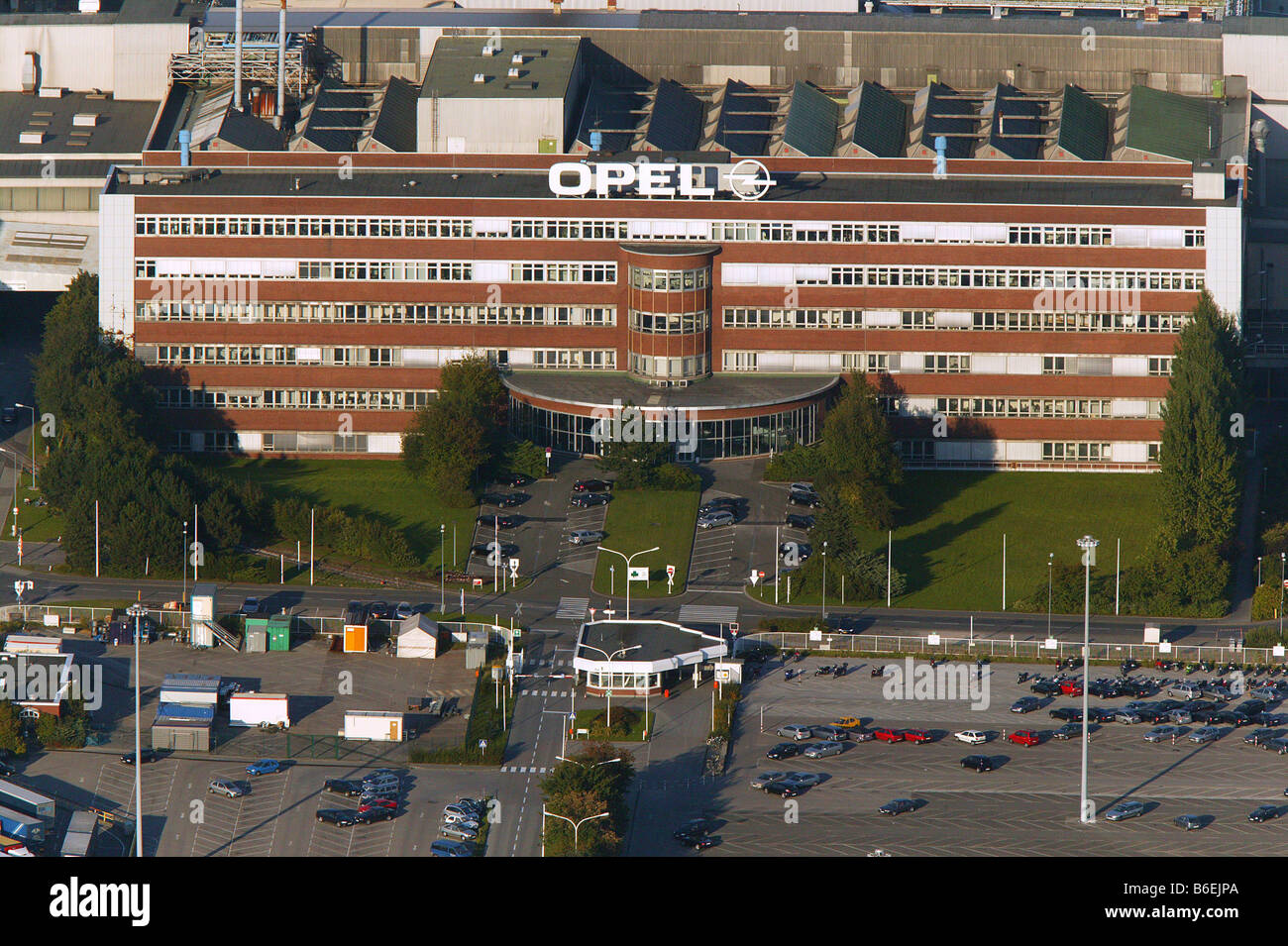 Aerial view of the Opel factory 1, Langendreer, Bochum, Ruhr Area ...