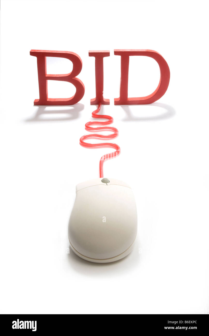 Bid word hi-res stock photography and images - Alamy