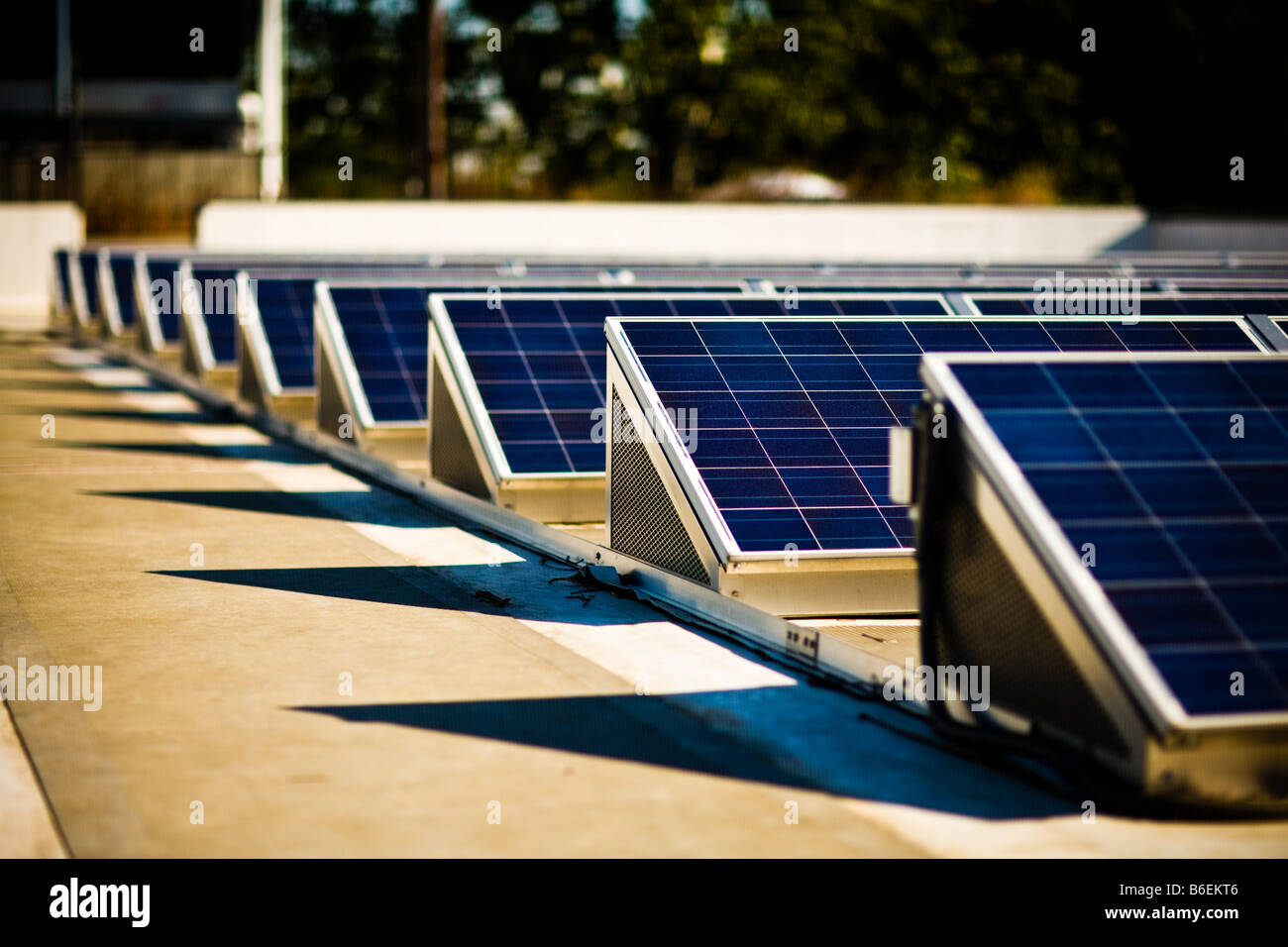 Solar panels on top of the Middle School Building at Sidwell Friends ...