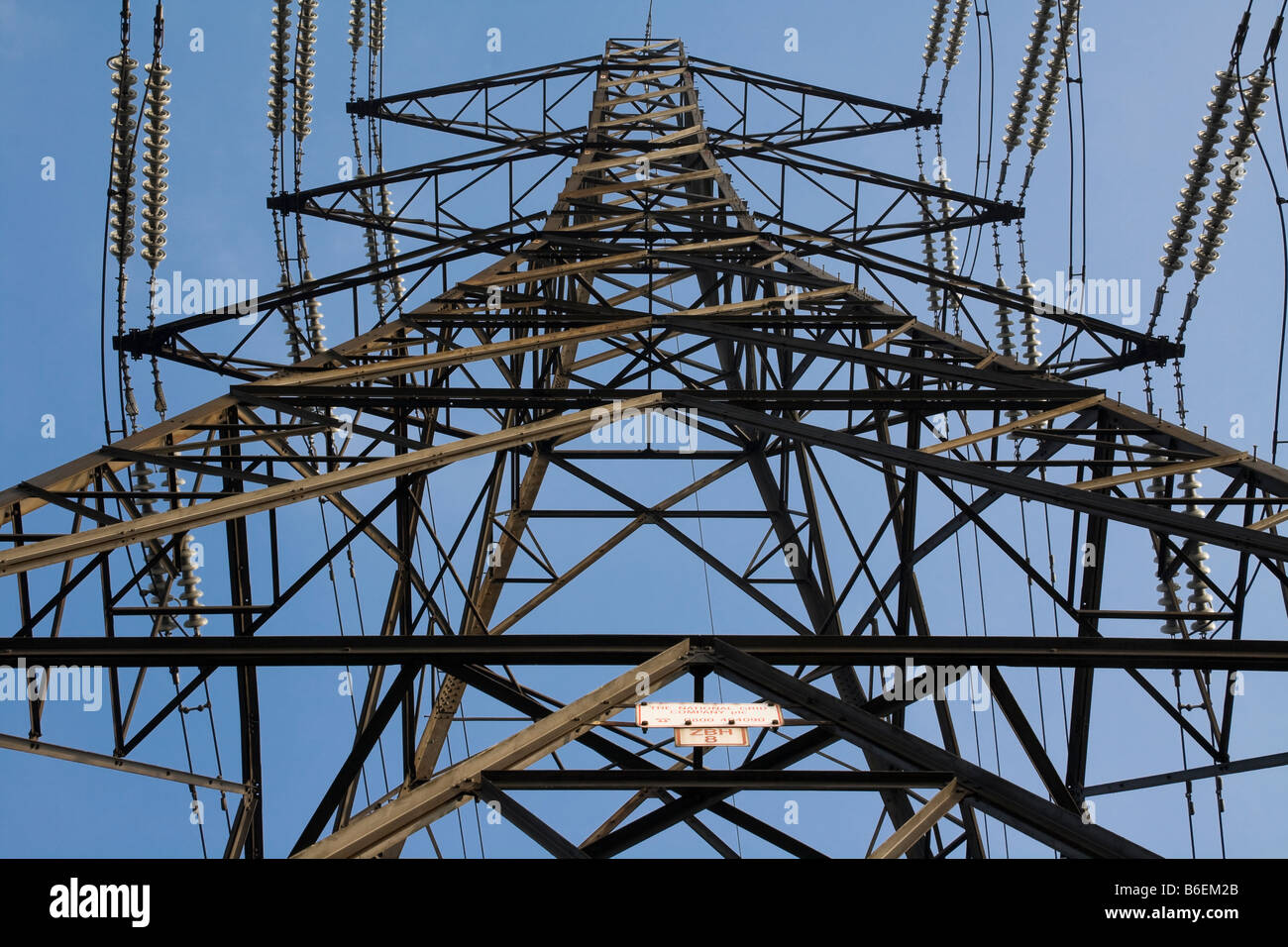 Electricity pylon or tower Stock Photo - Alamy
