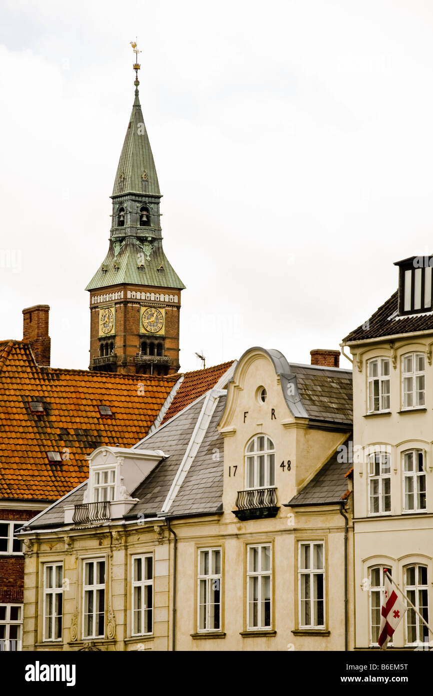 ancient houses in copenhagen Stock Photo - Alamy