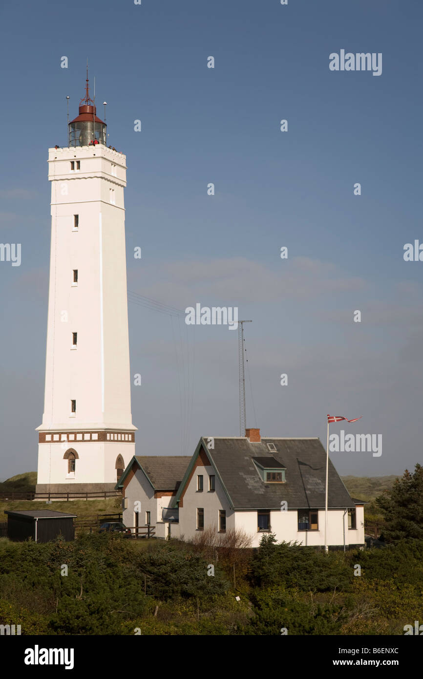Blaavand Lighthouse, North Sea, Denmark, Scandinavia, Northern Europe ...