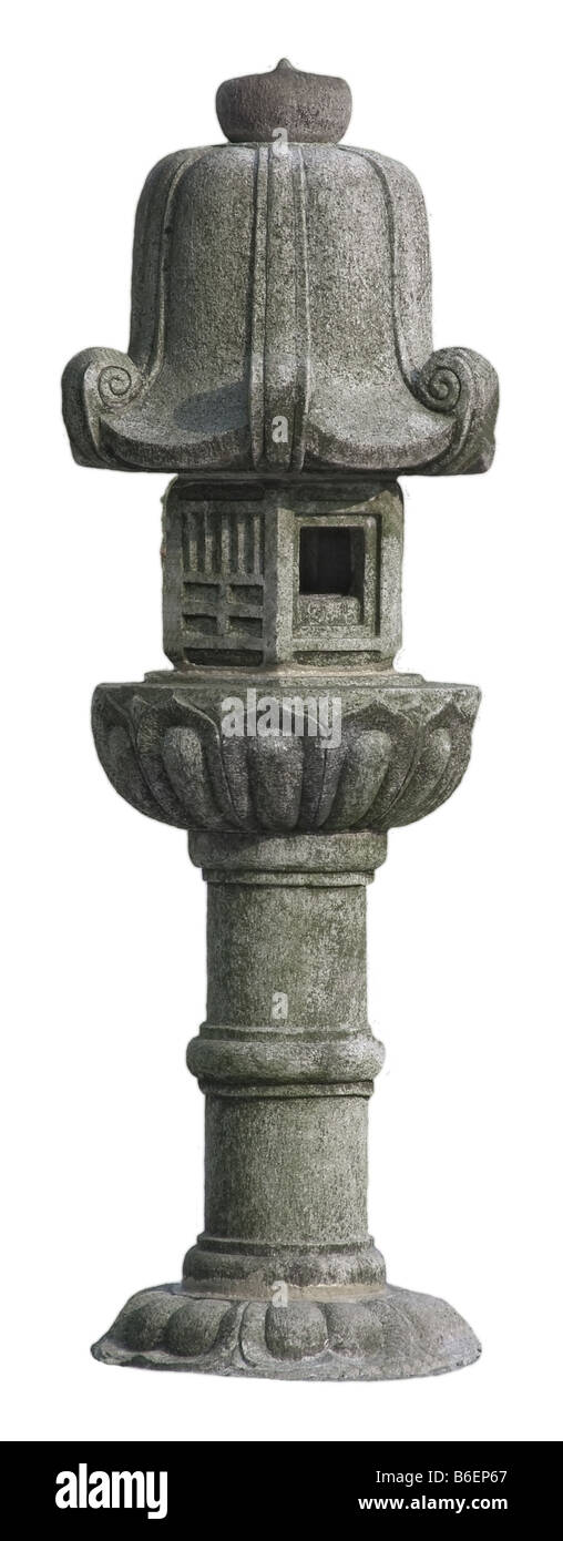 Japanese stone latern, Japan Stock Photo - Alamy