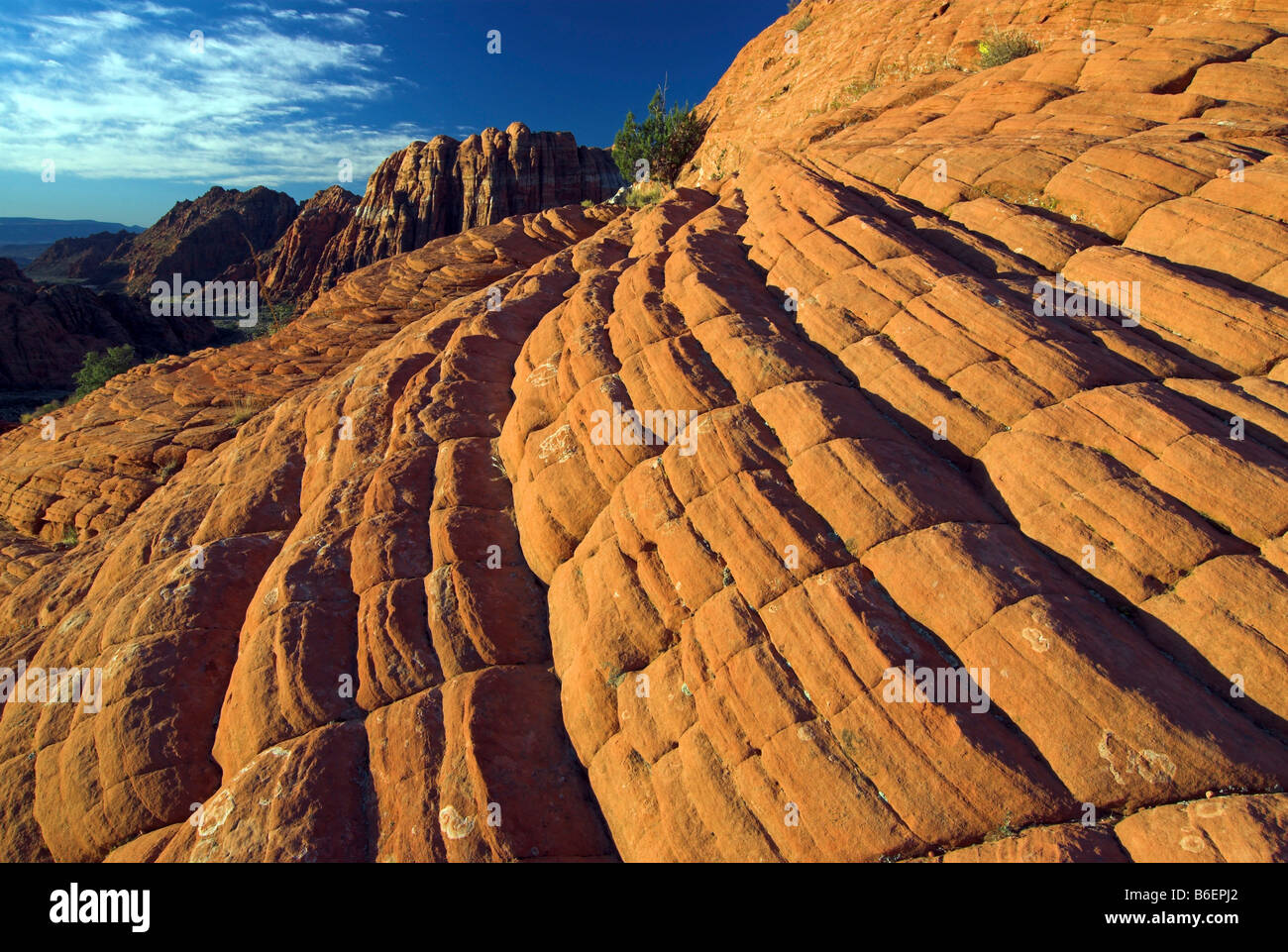 Sandstone structures in Snow Canyon State, St. George, Utah, USA Stock ...