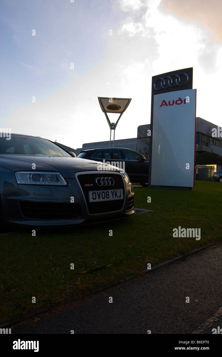 audi rs6 supercar at aberdeen Stock Photo - Alamy
