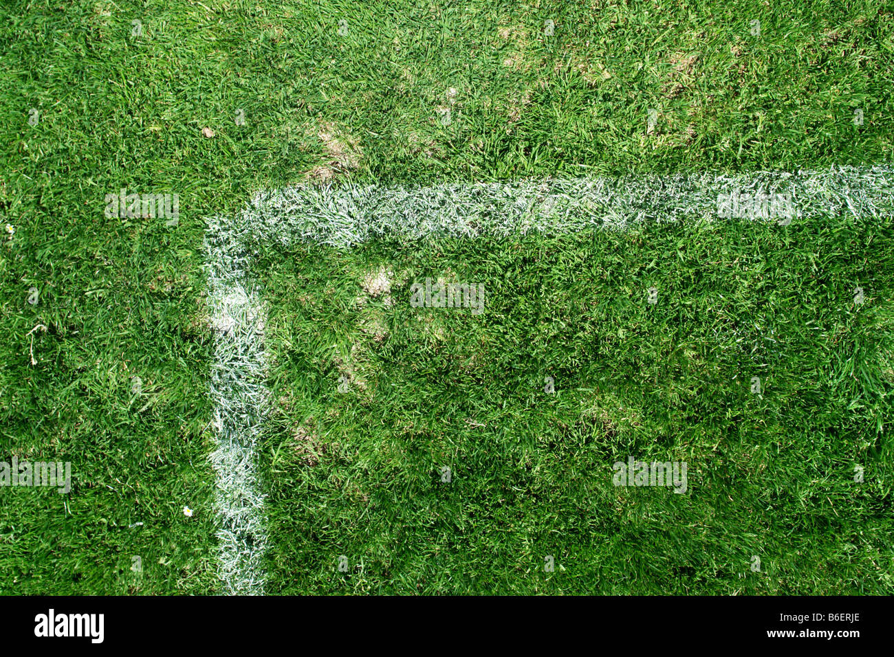 soccer field close ups of markings Stock Photo - Alamy
