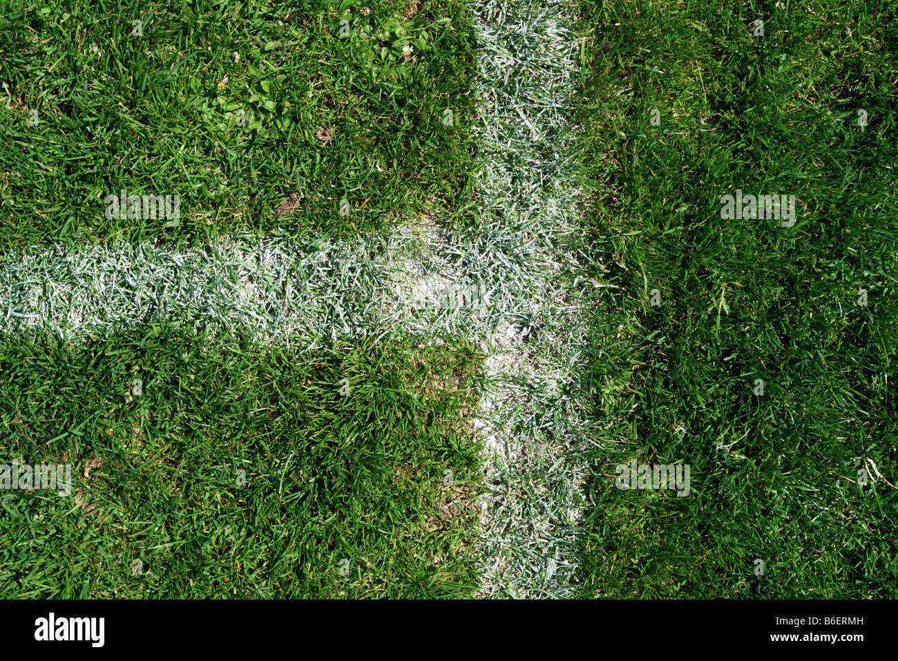 soccer field close ups of markings Stock Photo - Alamy