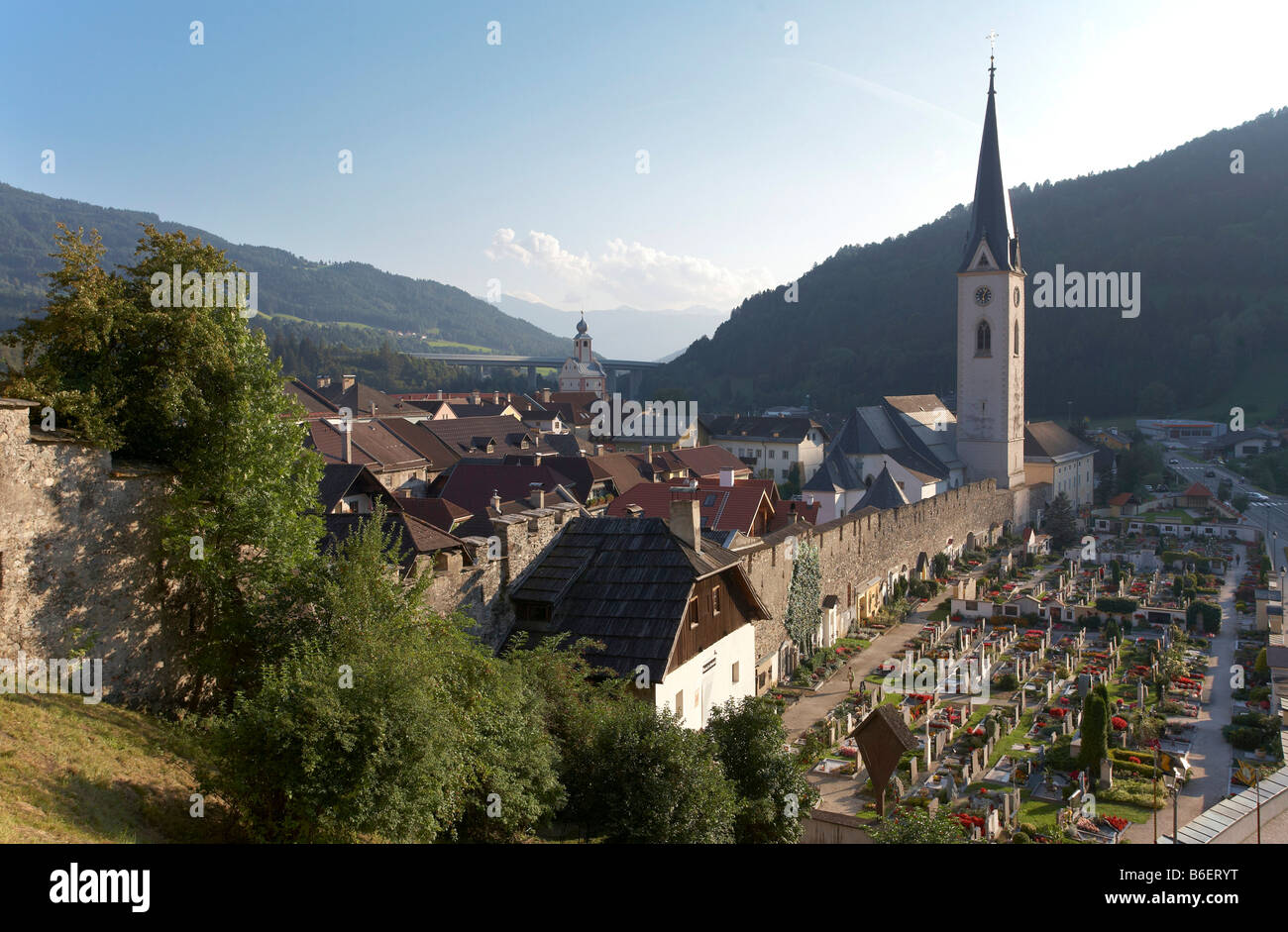 Medieval town of Gmuend/Carinthia, Liesertal Valley, Carinthia, Austria ...