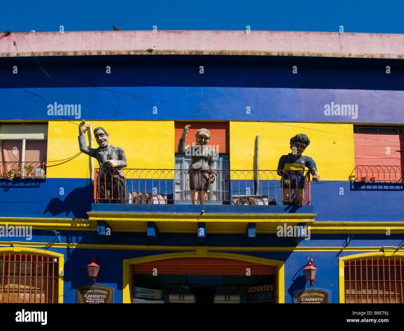 Three puppets of tango singer Carlos Gardel, Eva Perón and Diego ...