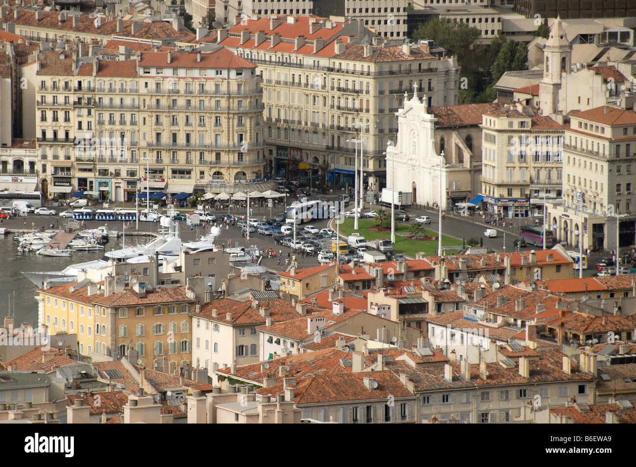 Cityscape, Harbour, City center, Marseille, France Stock Photo - Alamy