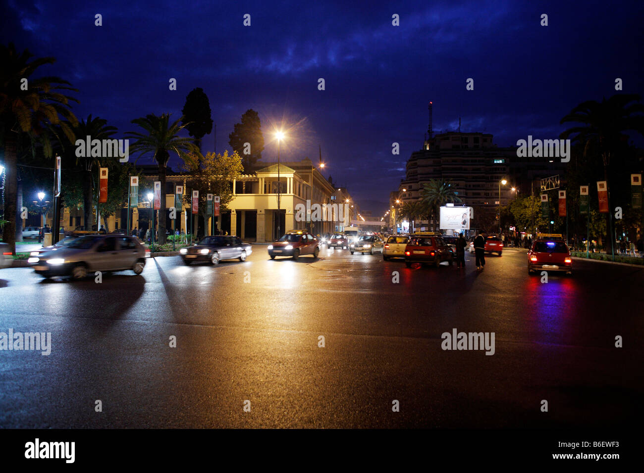 Ville Nouveau at night, Fes, Morocco, Africa Stock Photo - Alamy