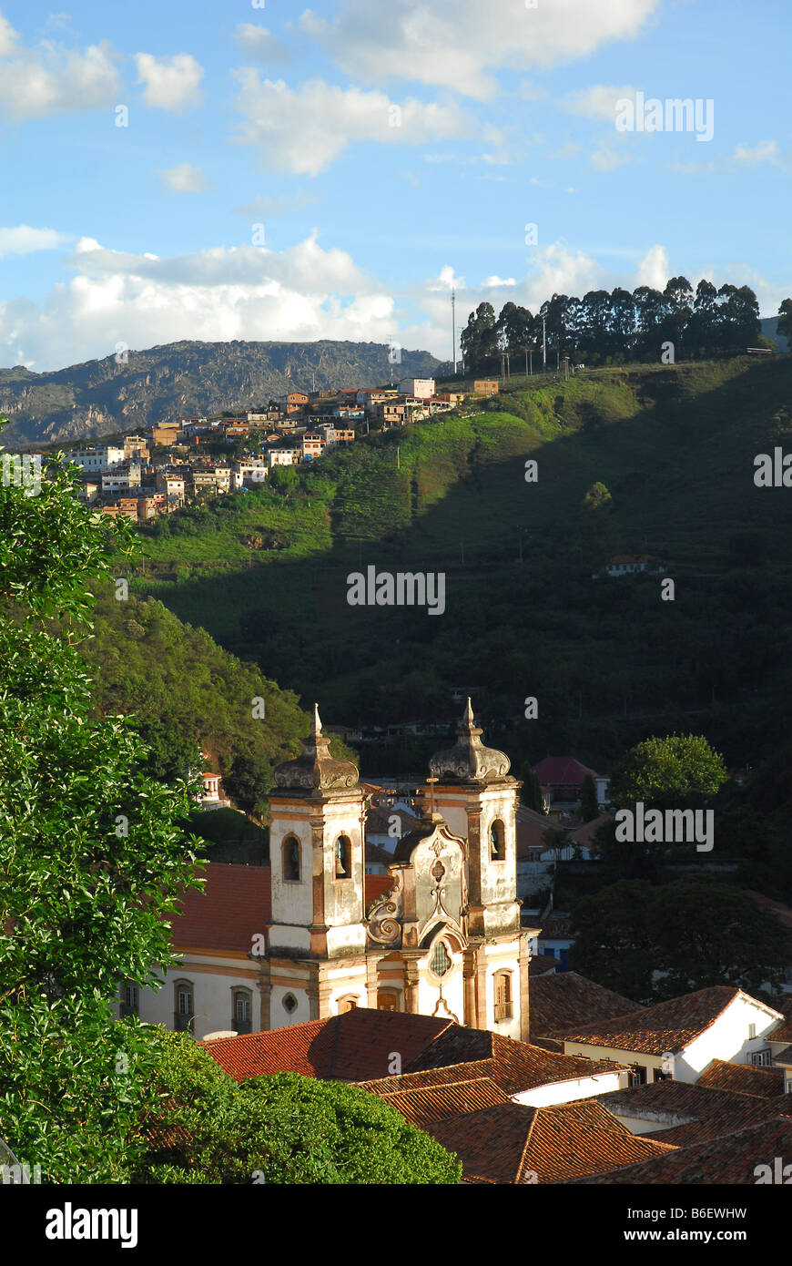 An old colonial church in the historic colonial gold mining town of ...