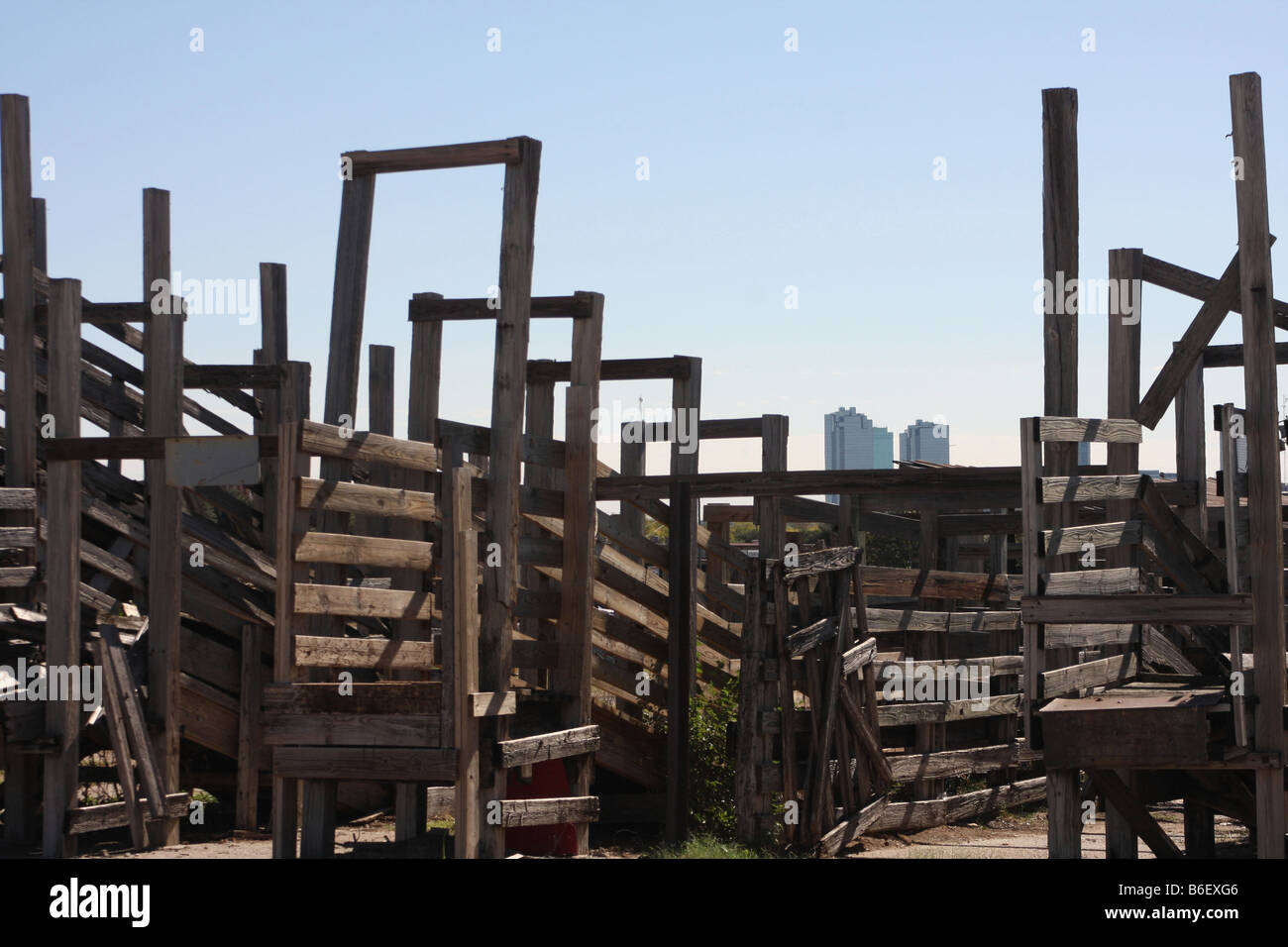 Old verses New The old cattle ramps at Stockyards with the new ...