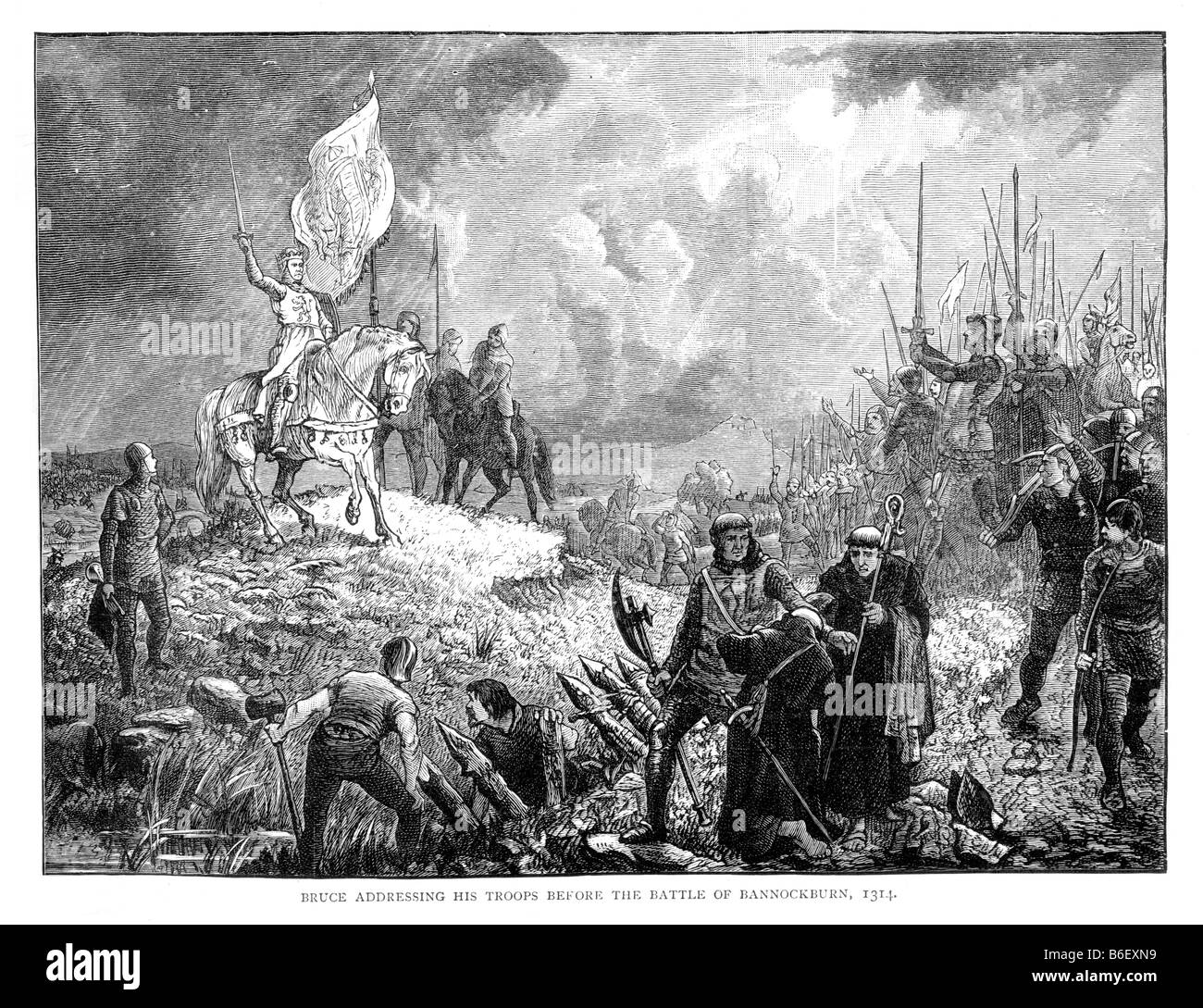 Robert the bruce addressing his troops hi-res stock photography and ...