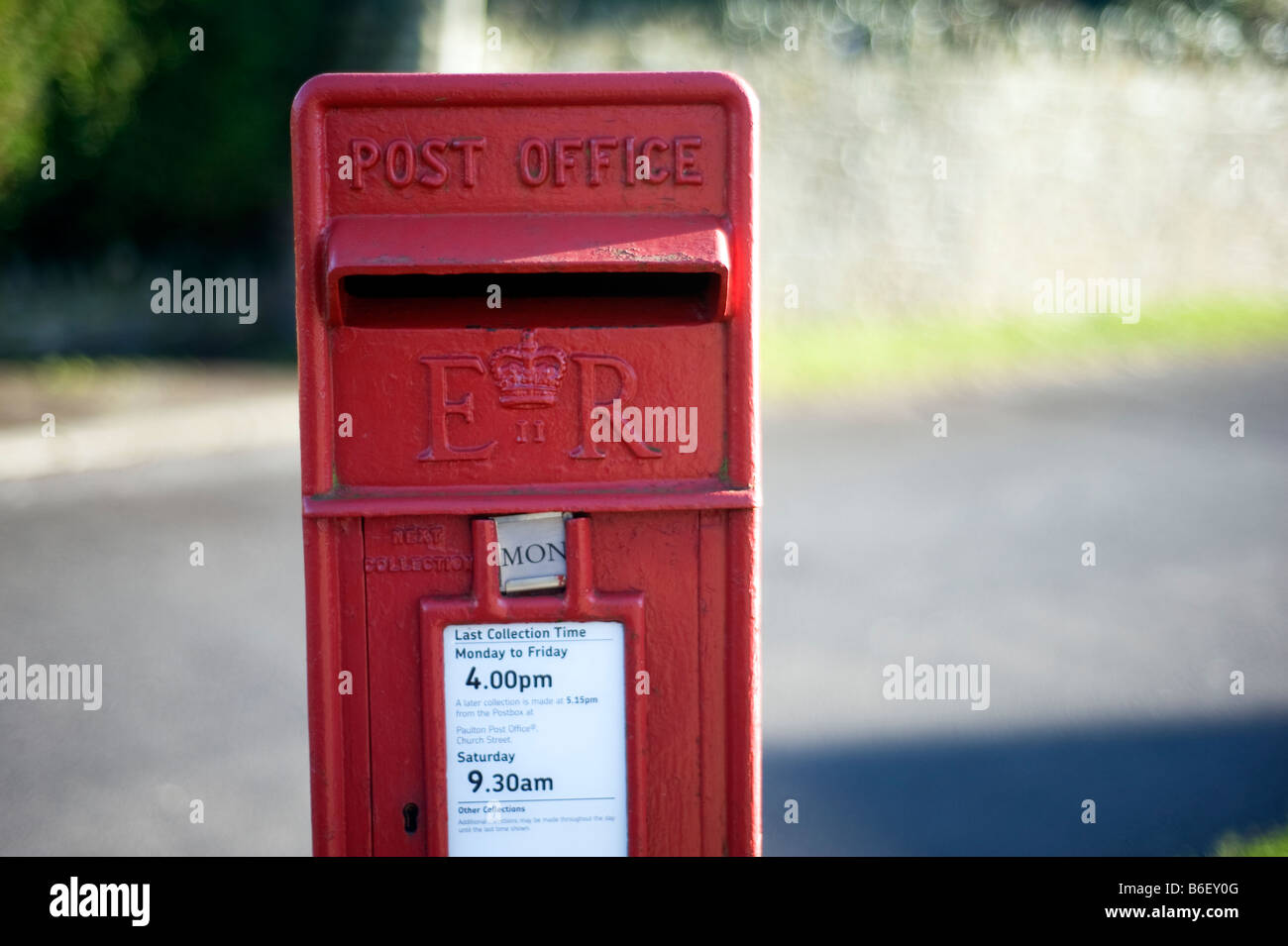 Red Post Box Stock Photo - Alamy