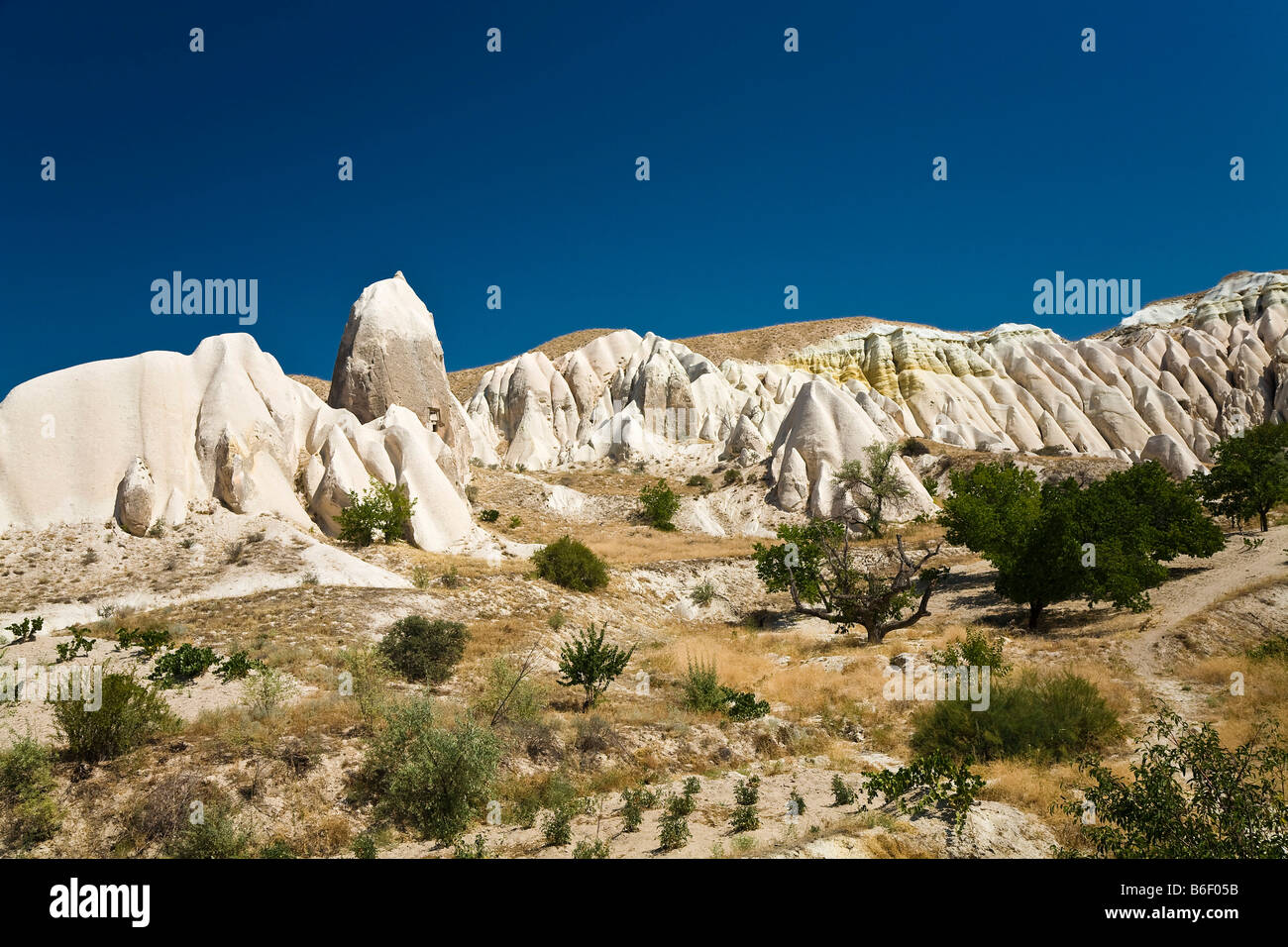 Rock Valley, tuff rock landscape near Goereme, Cappadocia, Central ...