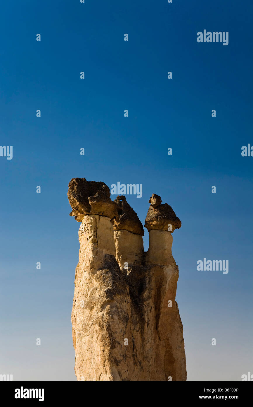 Tuff rock formation, fairy chimneys in the Valley of the Monks ...