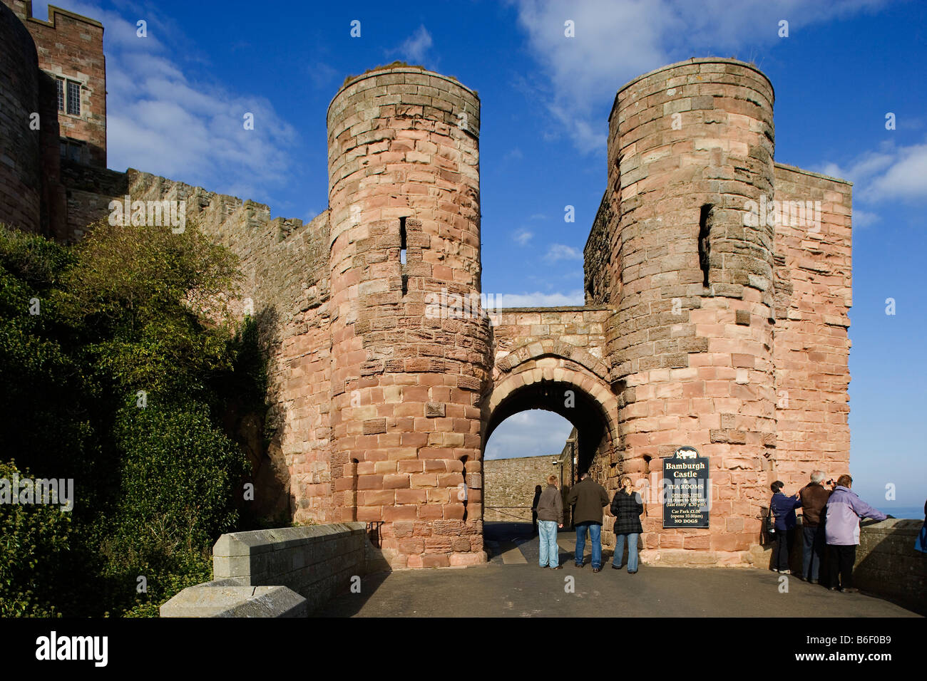 Bamburgh Norman castle by the 1st Baron Armstrong Northumberland UK ...