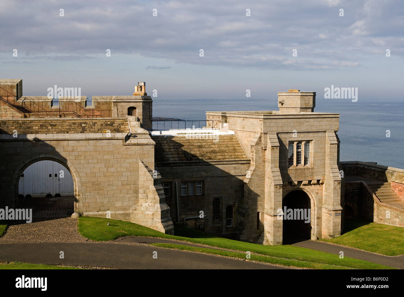 Bamburgh Norman castle by the 1st Baron Armstrong Northumberland UK ...