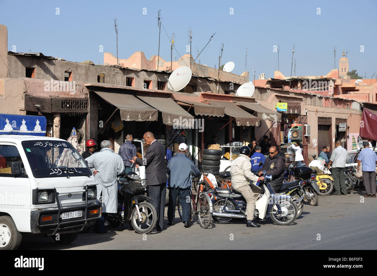 Street scene in Marrakech, Morocco Stock Photo - Alamy