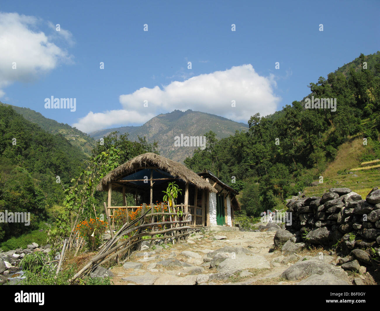 Between Birethanti and Ulleri in the Annapurna foothills, Gandaki ...
