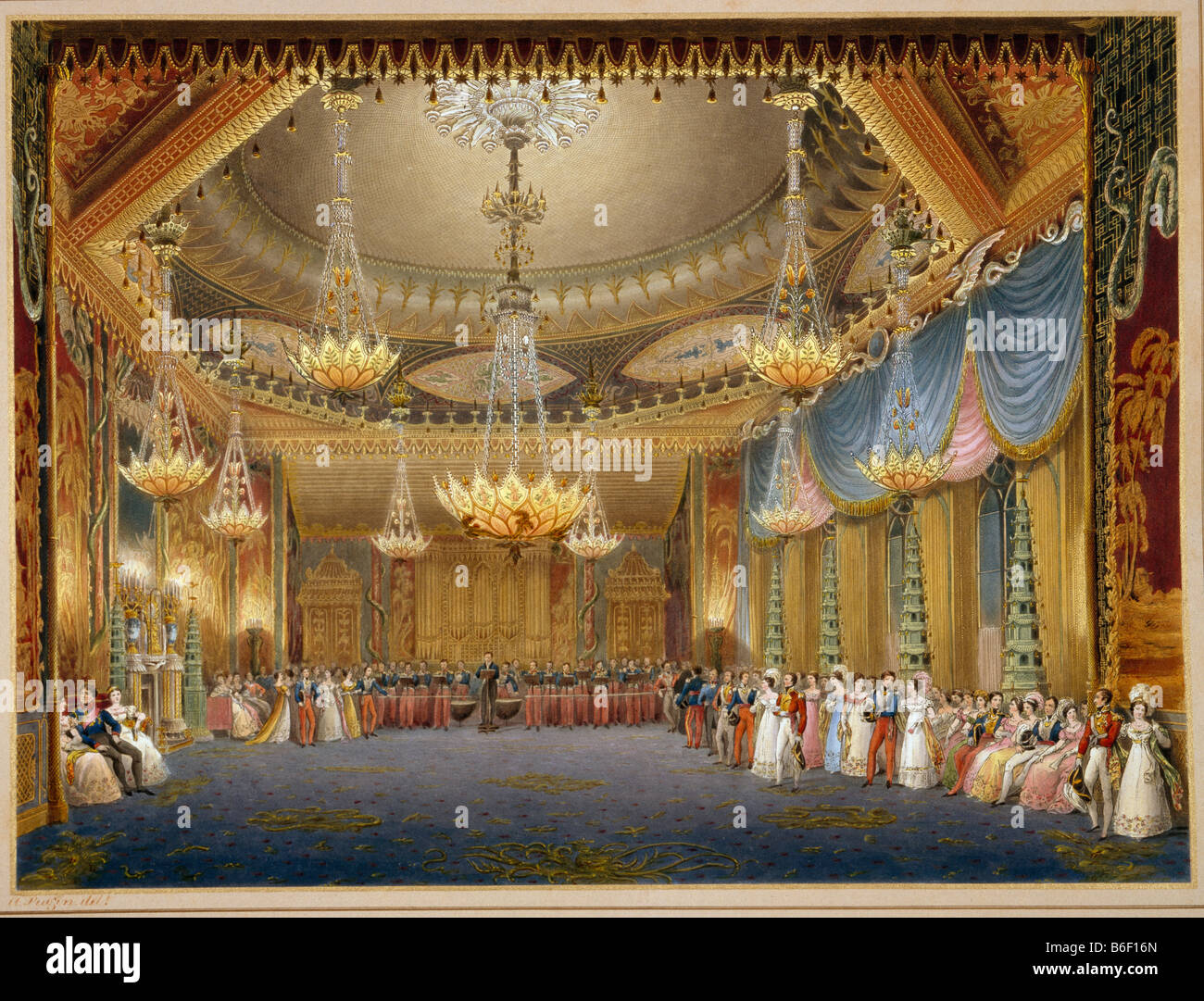 Royal Pavilion Brighton Music Room Stock Photo - Alamy