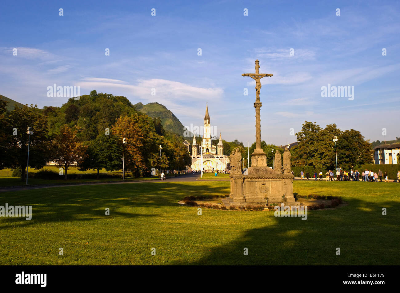 Porte Saint Michel, Rosary Basilica, Lourdes, Pyrenees-Midi, France ...
