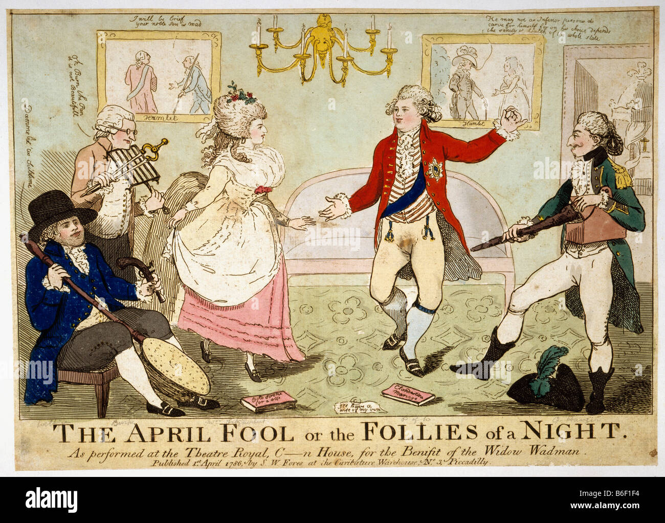 April Fool Cartoon Stock Photo - Alamy