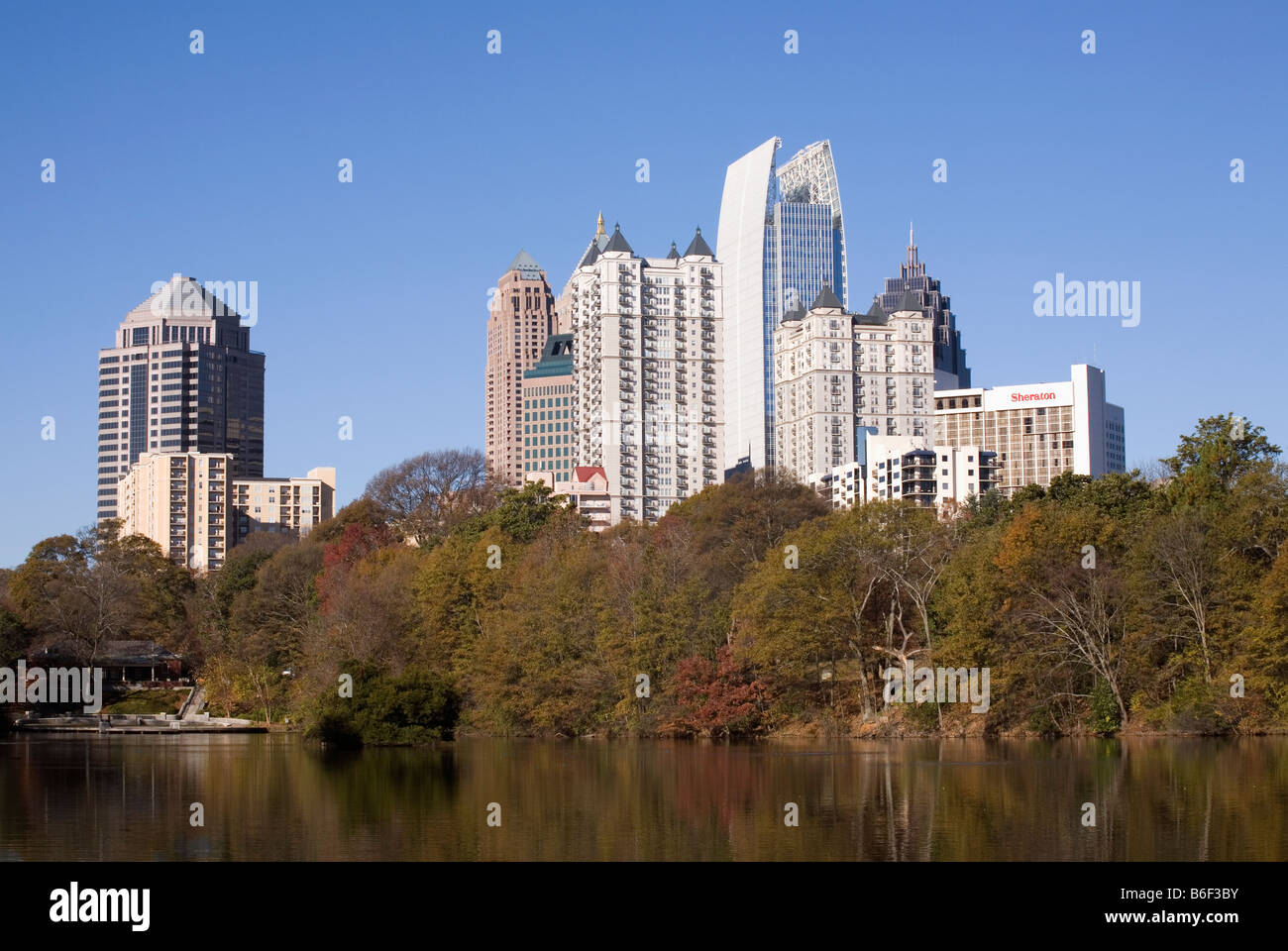Atlanta Georgia Skyline from Piedmont Park Stock Photo - Alamy