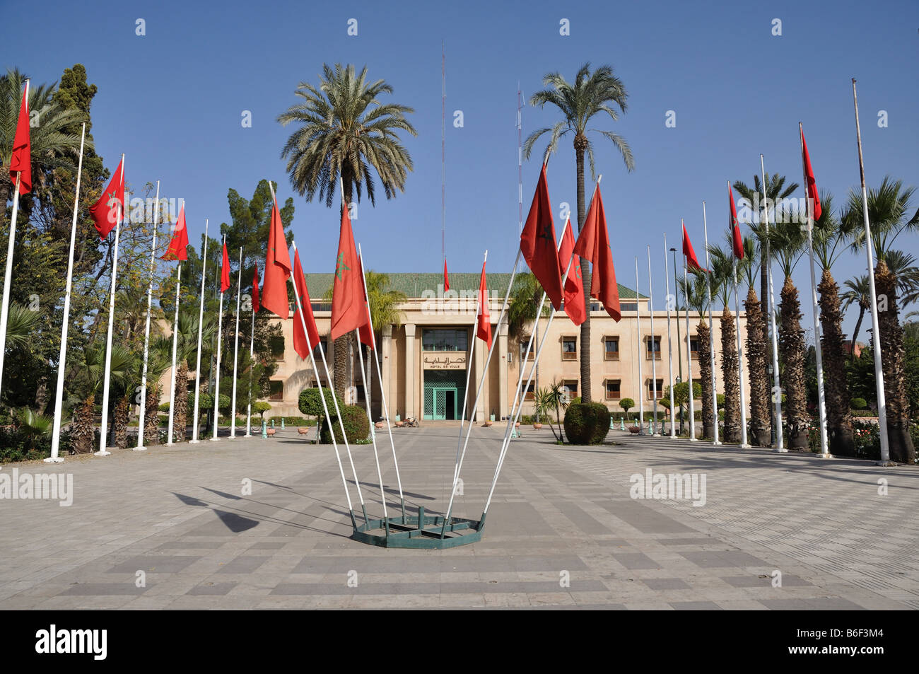 Hotel de Ville (townhall) in Marrakech, Morocco Stock Photo - Alamy