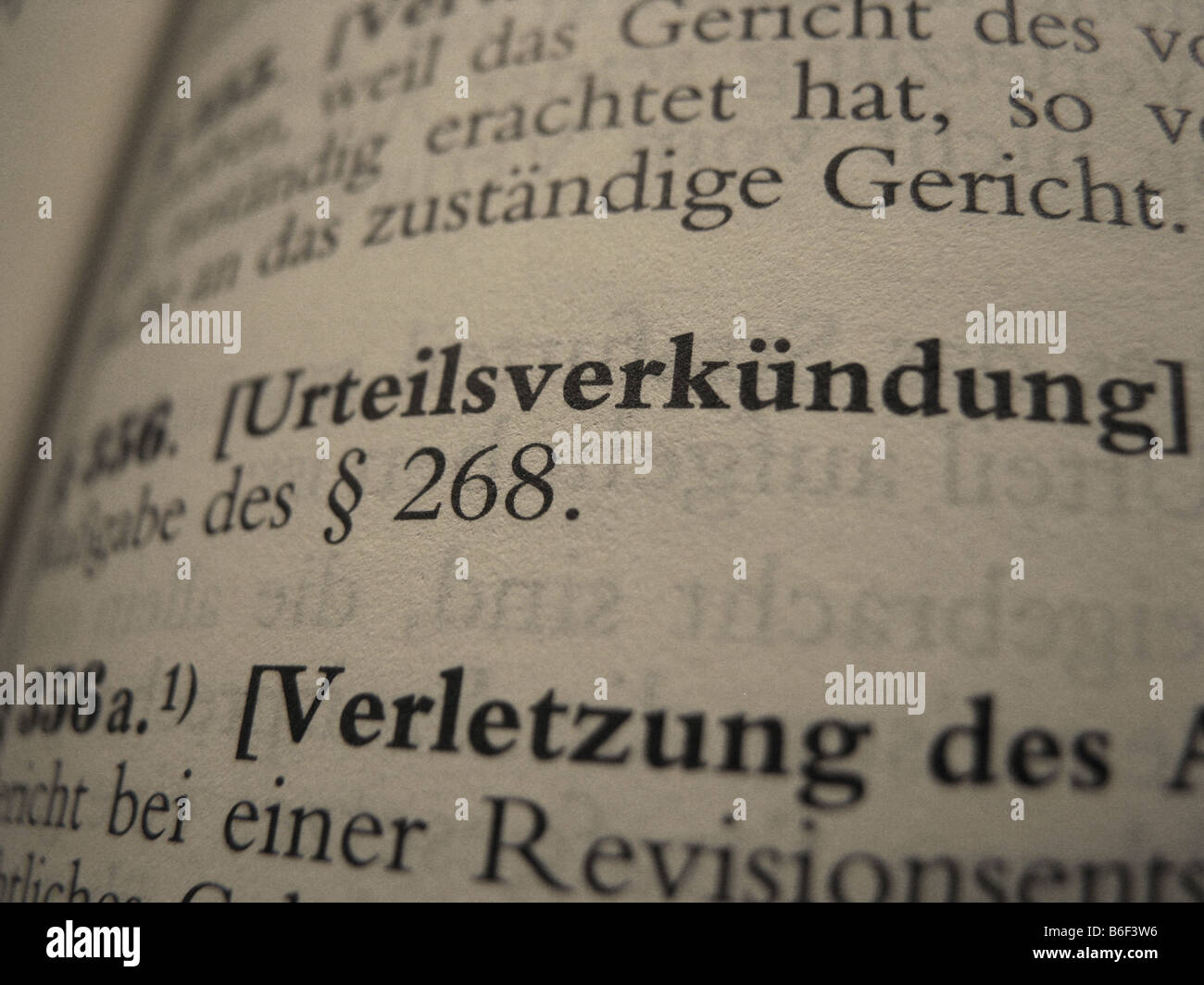 German code of penal procedure hi-res stock photography and images - Alamy