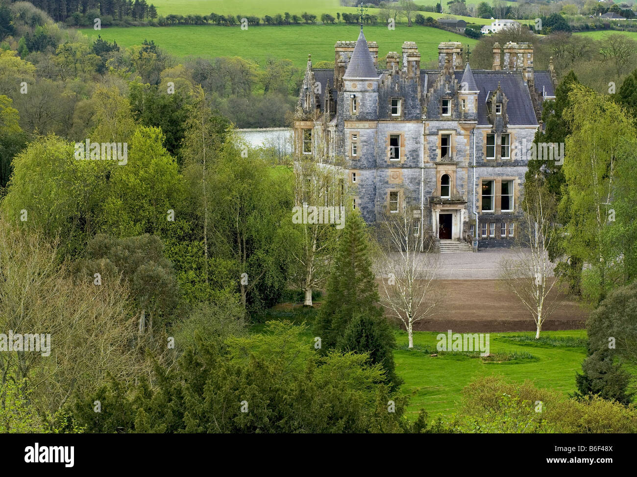 Blarney Castle, home of the legendary stone of Blarney, Ireland Stock ...